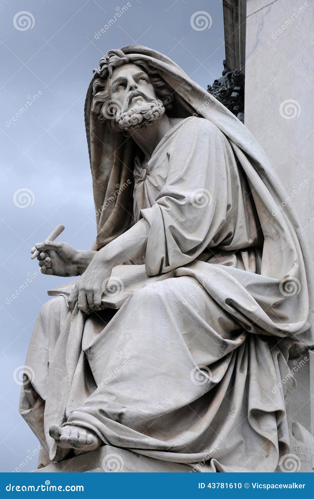 Statue von Jesaja stockfoto. Bild von auffassung, mittlere - 43781610