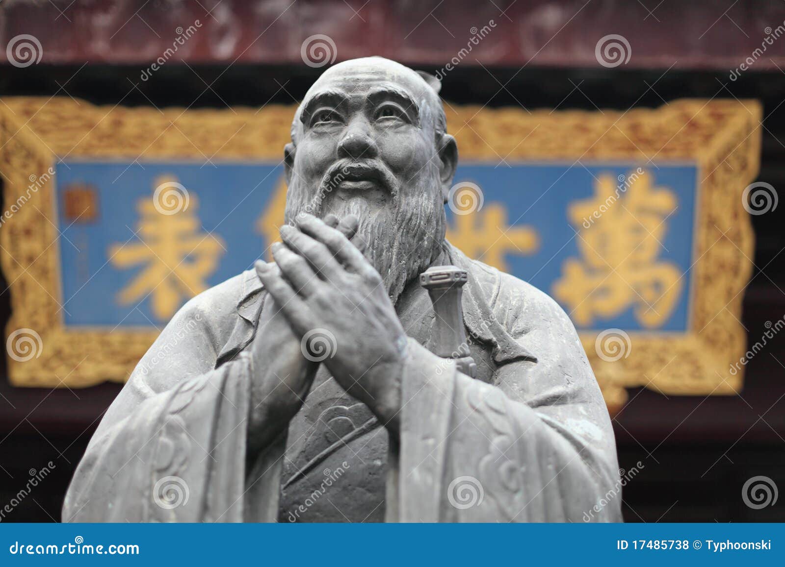 Statue Von Konfuzius am Tempel Stockfoto - Bild von bügel, porzellan ...