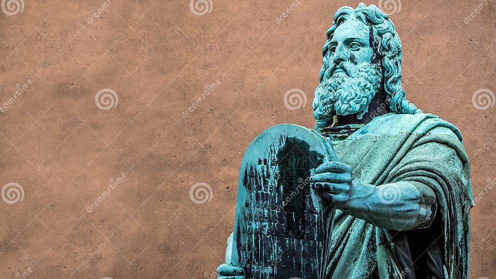 Statue von Mosese stockfoto. Bild von religion, zeugnis - 51756078