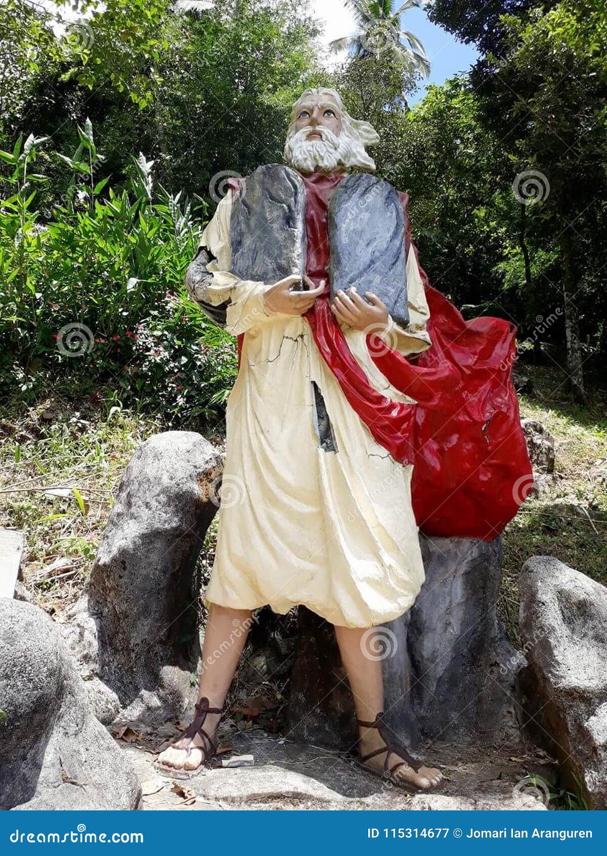 Statue Von Mosese an Kamay Ni Hesus Redaktionelles Stockfotografie ...