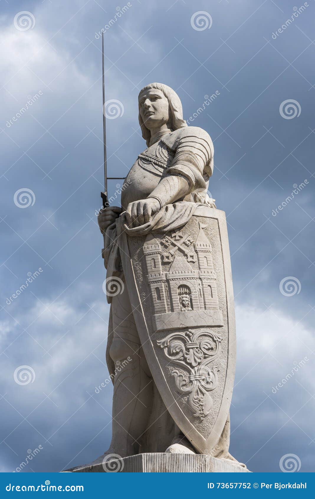 Statue von Roland Riga stockfoto. Bild von freiheit, europa - 73657752