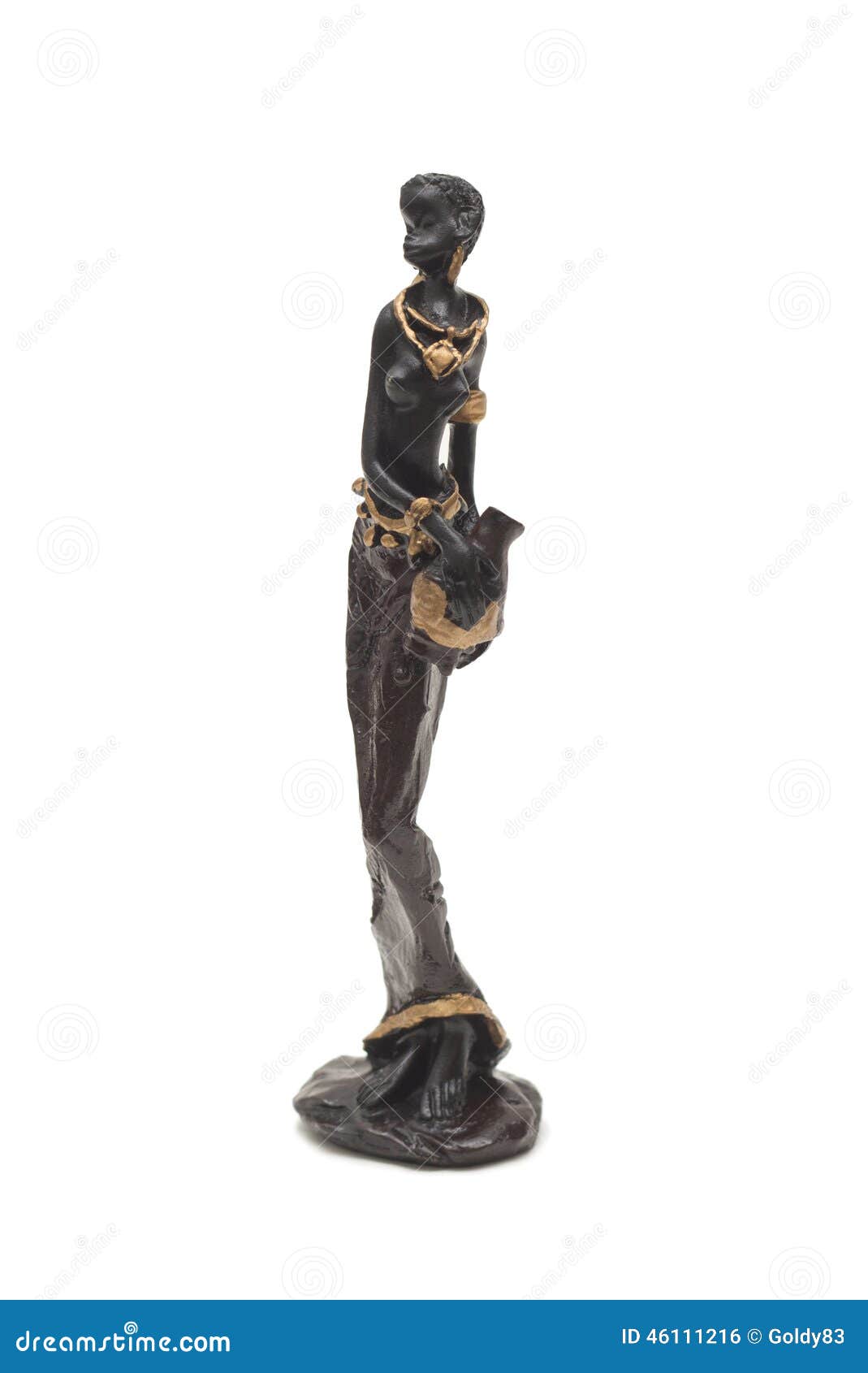 Statue of the Water Carrier Stock Photo - Image of culture, breast ...