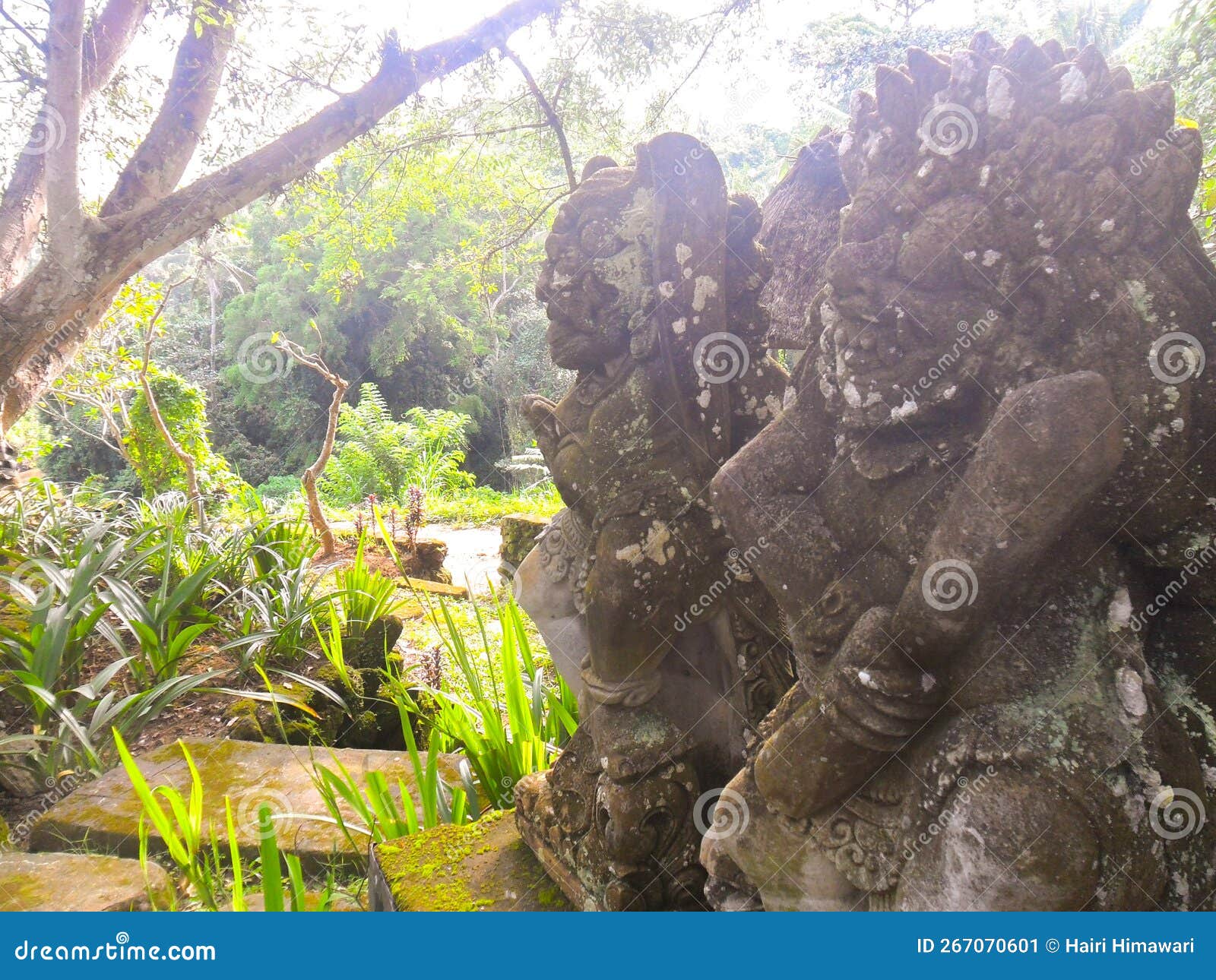 Statue in Werdhi Art Centre in Bali Stock Image - Image of woodland ...