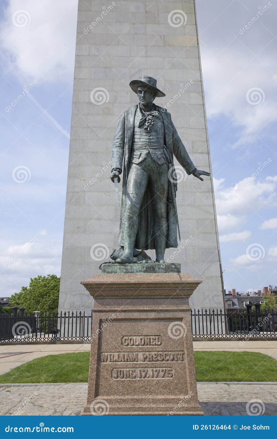 Statue of William Prescott stock photo. Image of colonial - 26126464