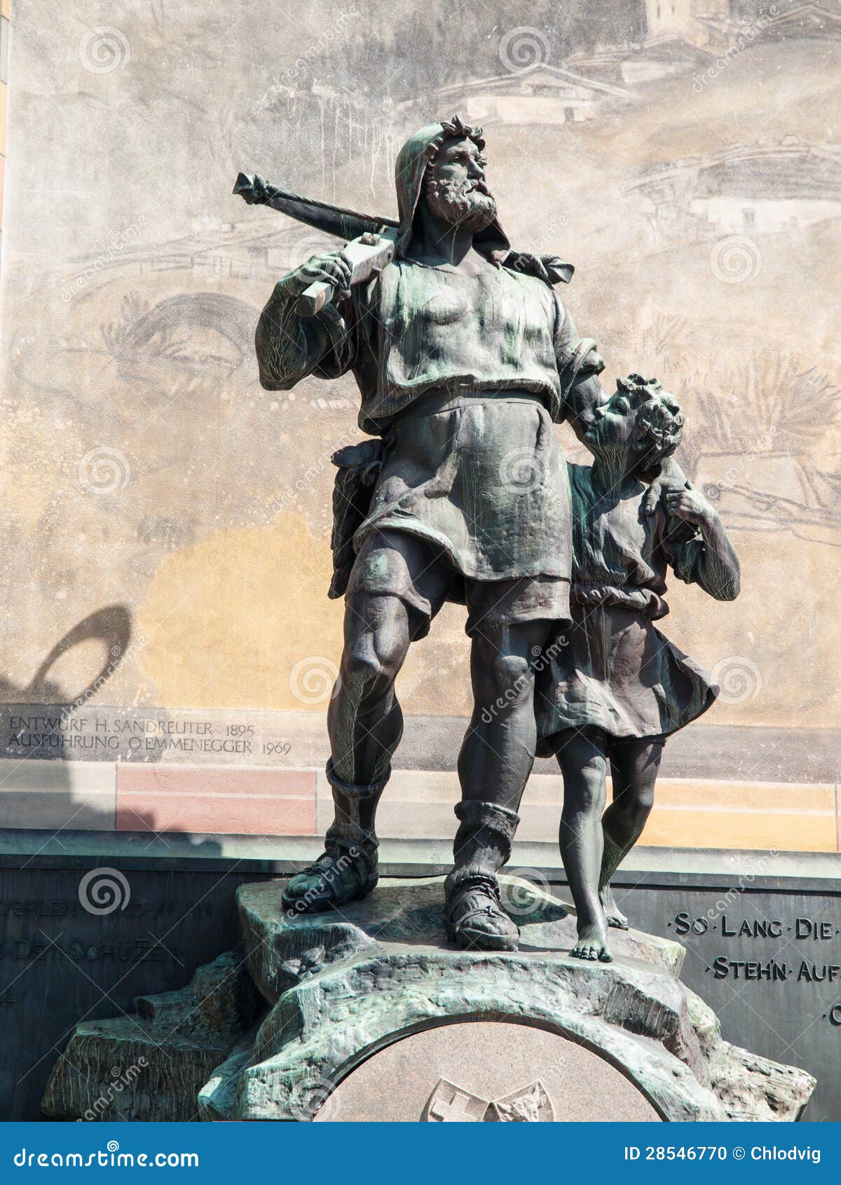 Statue of William Tell stock photo. Image of richard - 28546770