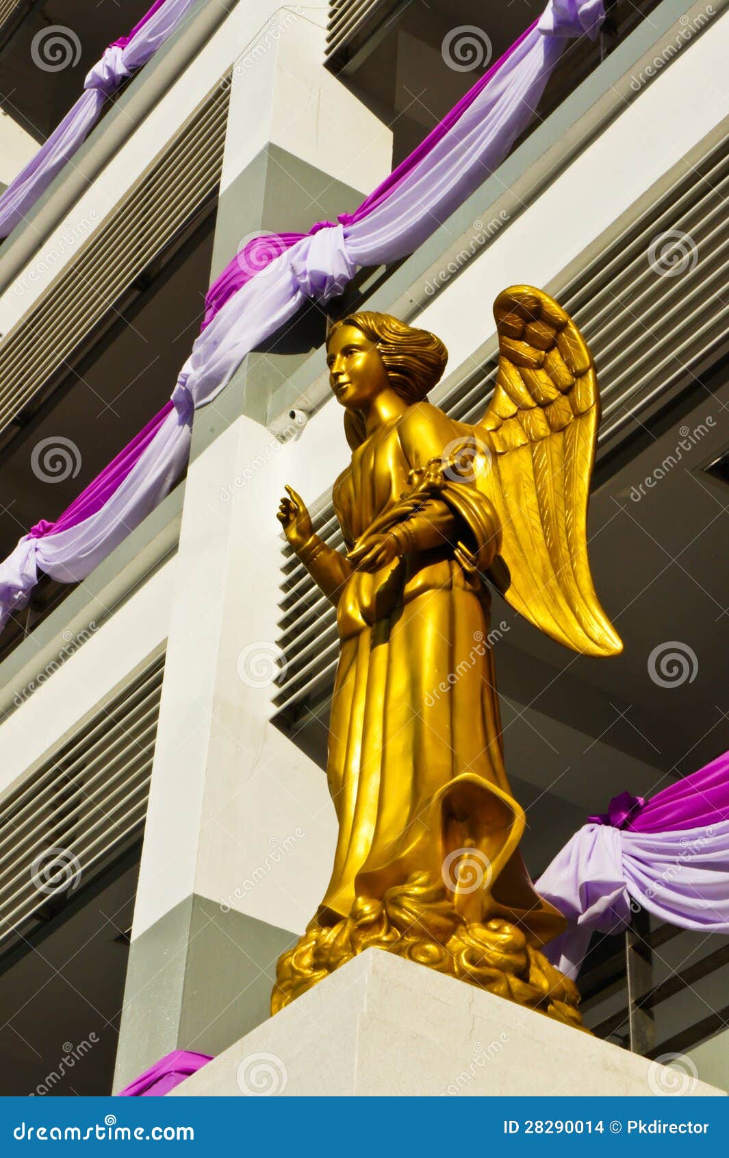 Statue of a winged woman stock photo. Image of catholic - 28290014