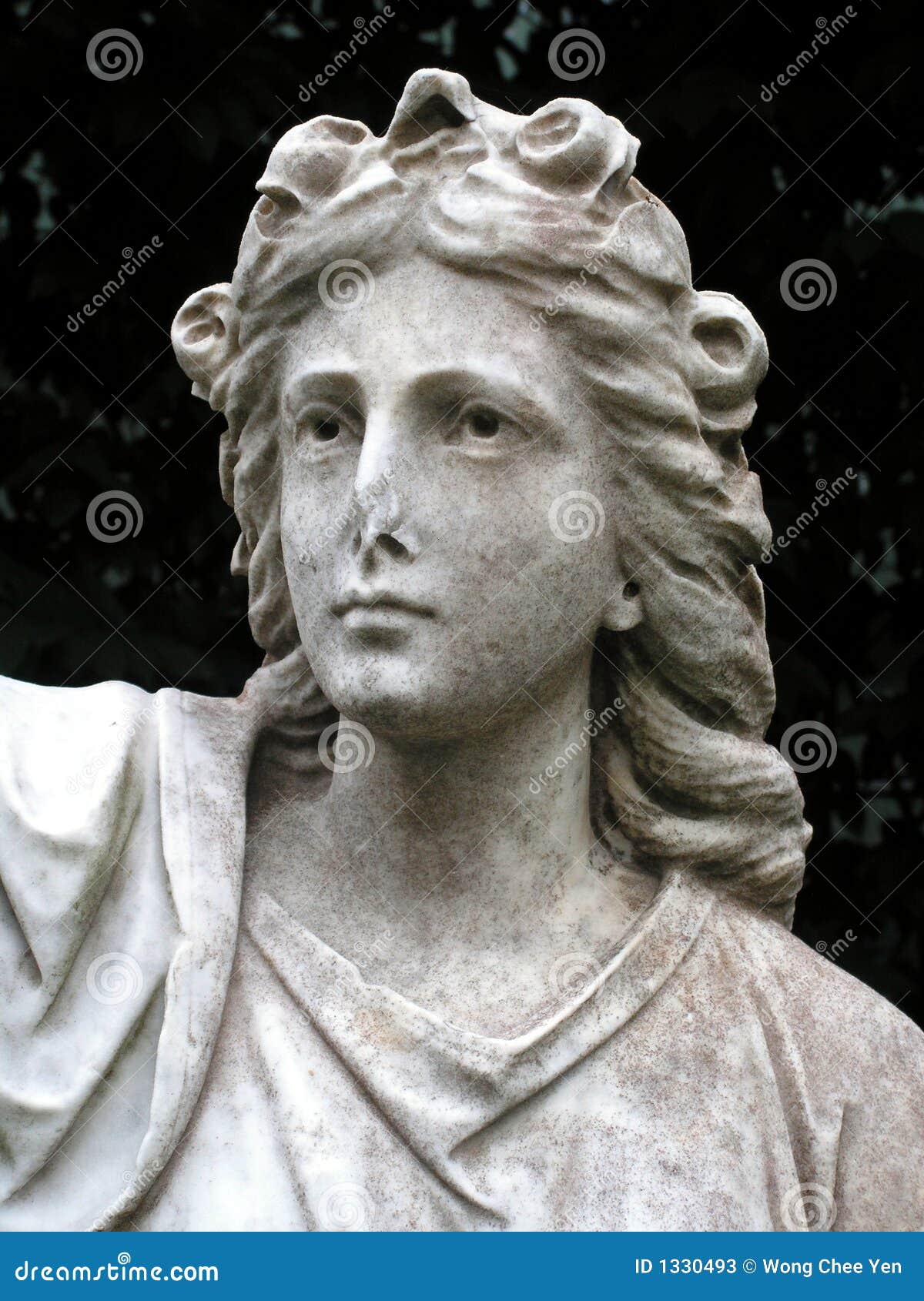 Statue of woman stock image. Image of portrait, likeness - 1330493