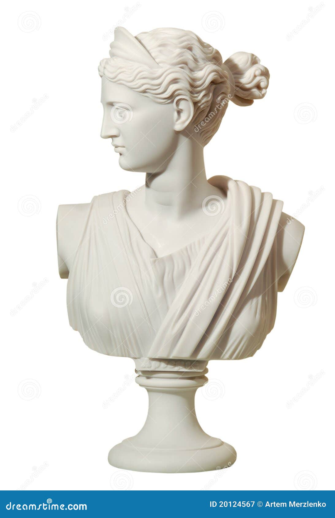 Statue of a Woman in the Antique Style Stock Image - Image of white ...