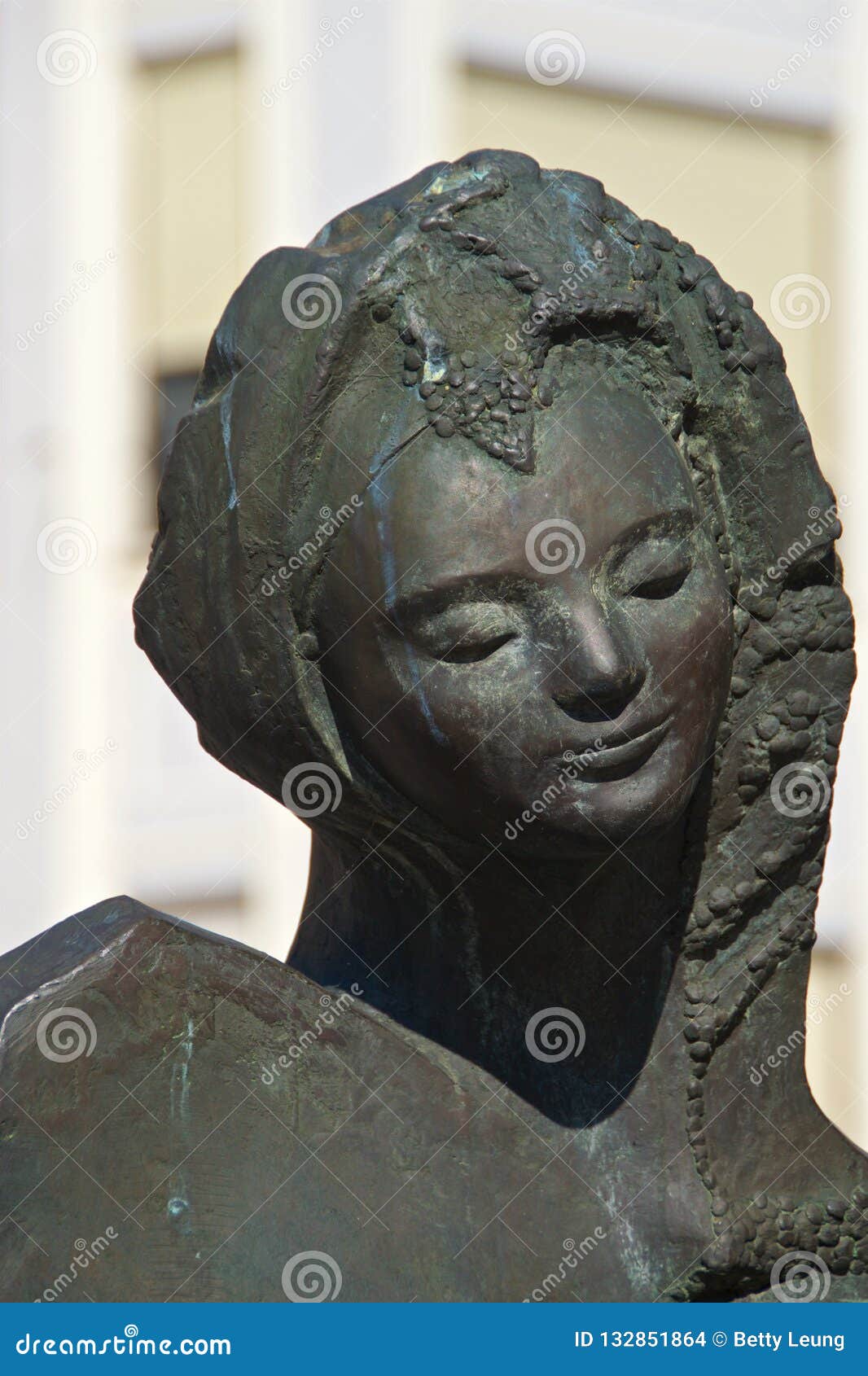 Statue of a Young Maiden in Leon, Spain Stock Photo - Image of ...