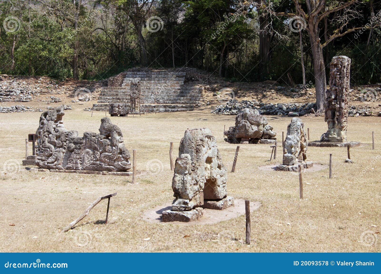 Statues stock photo. Image of sculpture, mayan, rock - 20093578