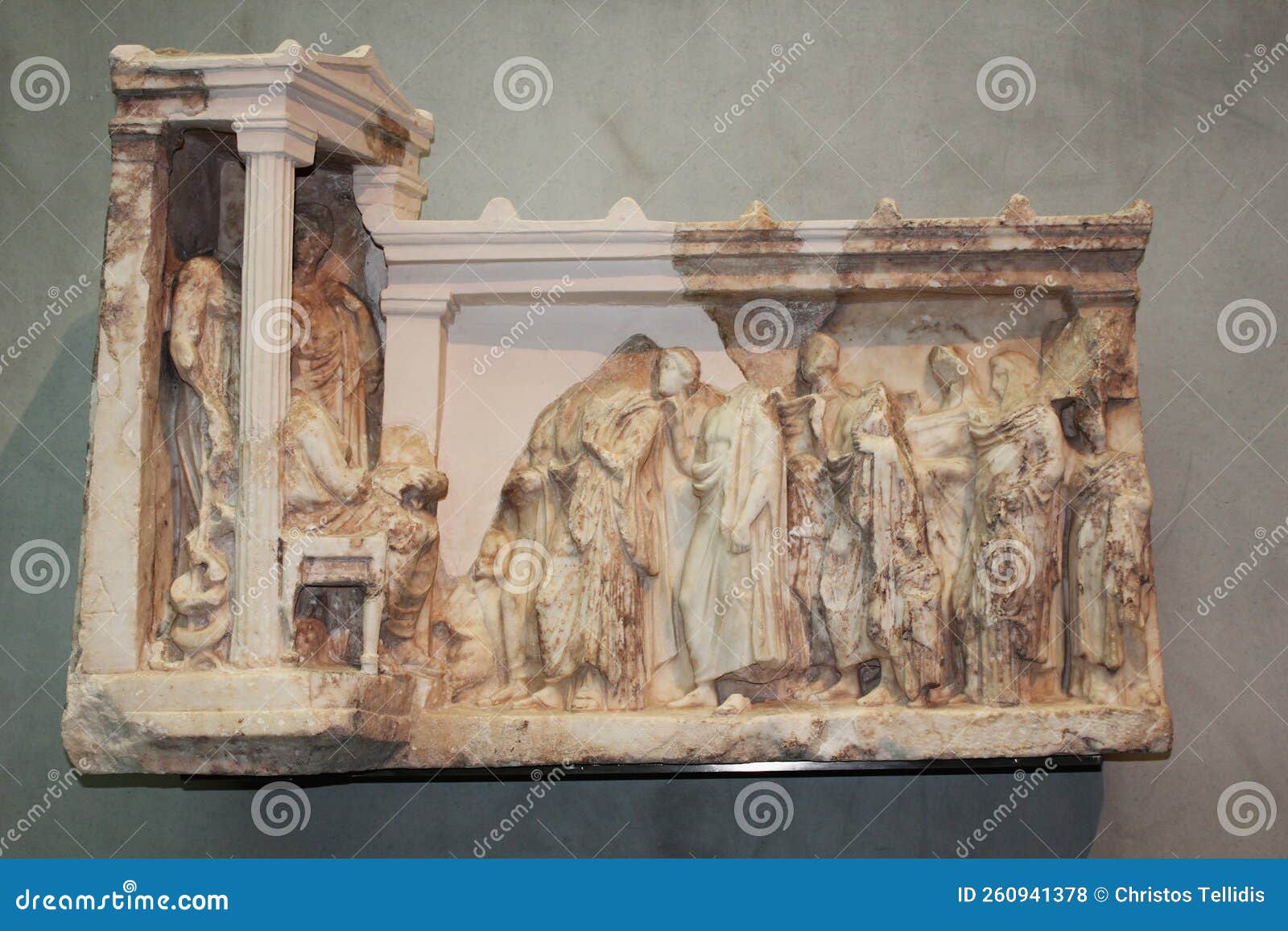 Statues and Ancient Artifacts at the Acropolis Museum in Athens Stock ...