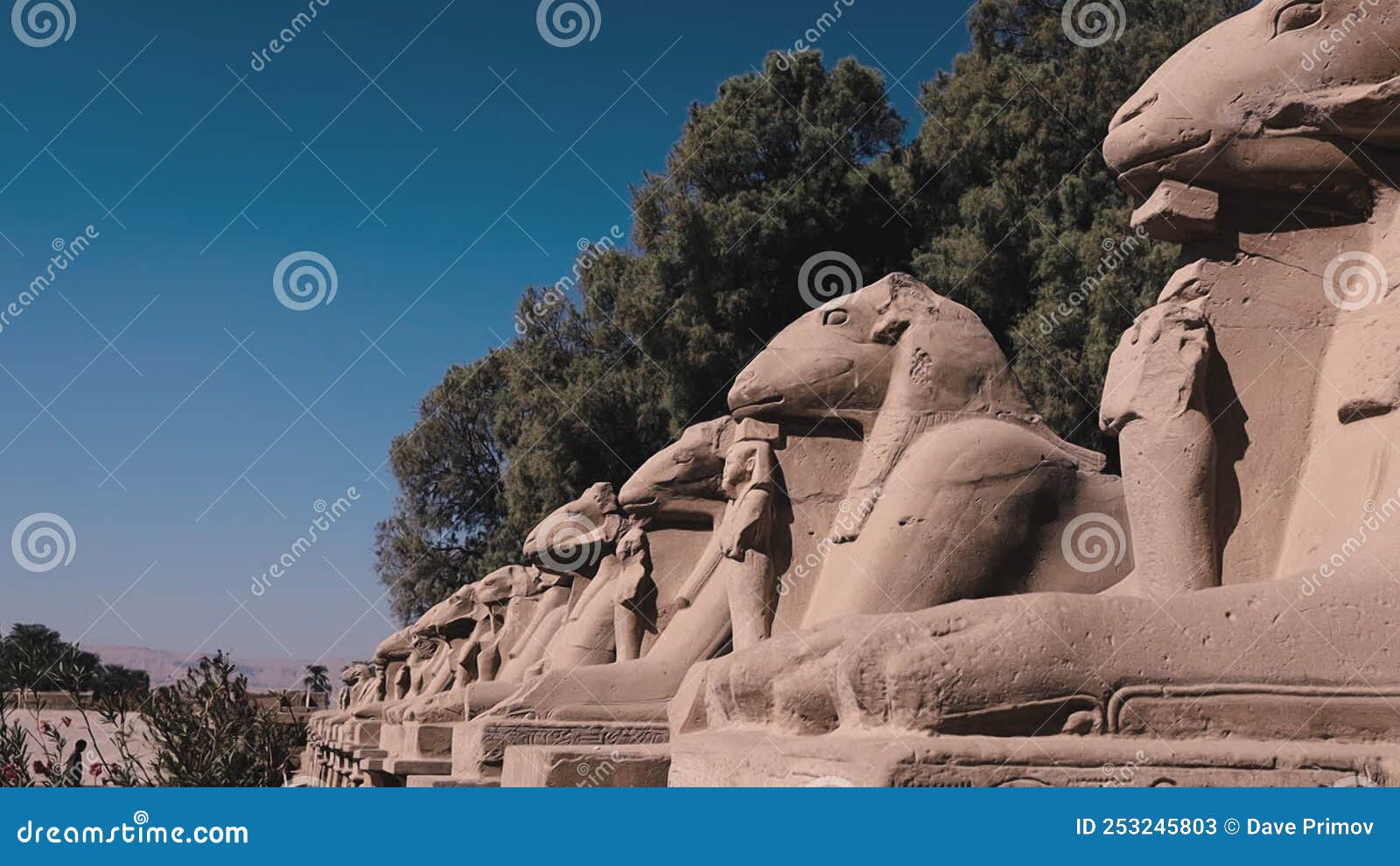 Statues in the Ancient Karnak Temple Stock Video - Video of karnak ...