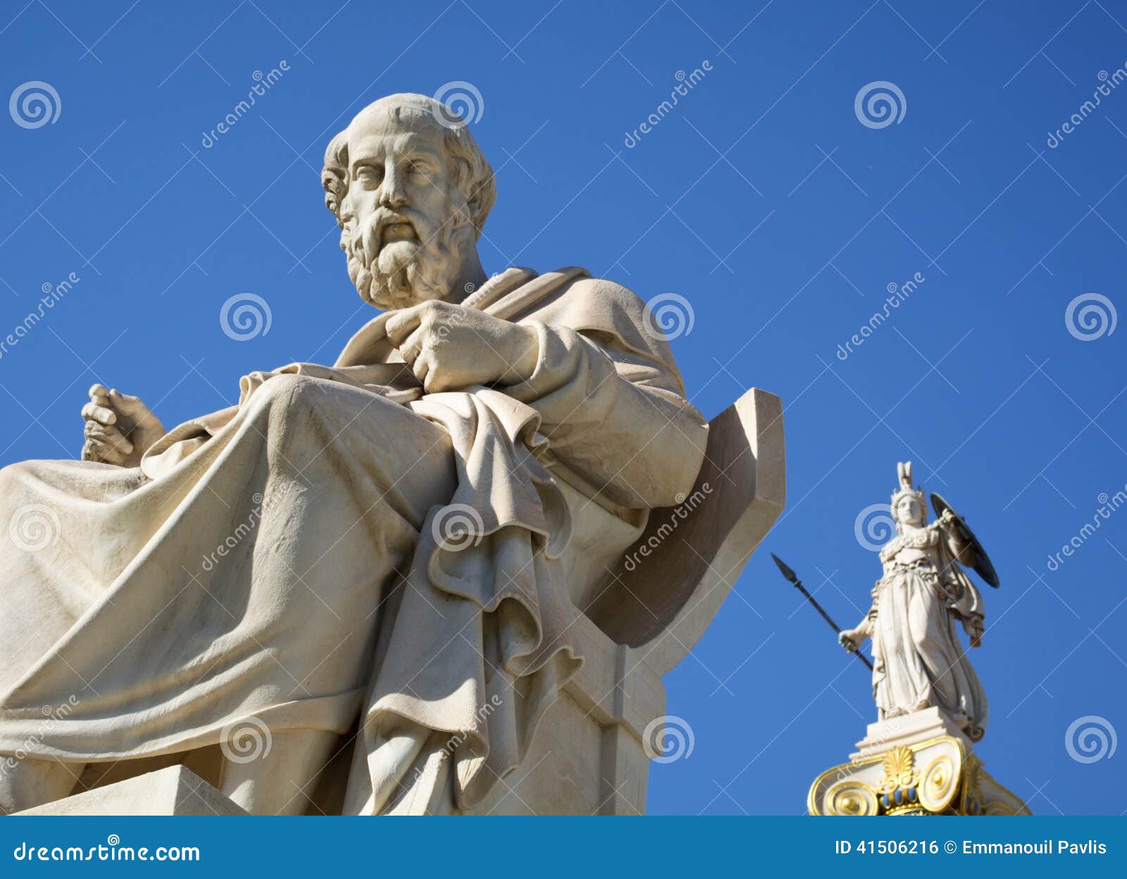Statues antiques photo stock. Image of ciel, philosophe - 41506216