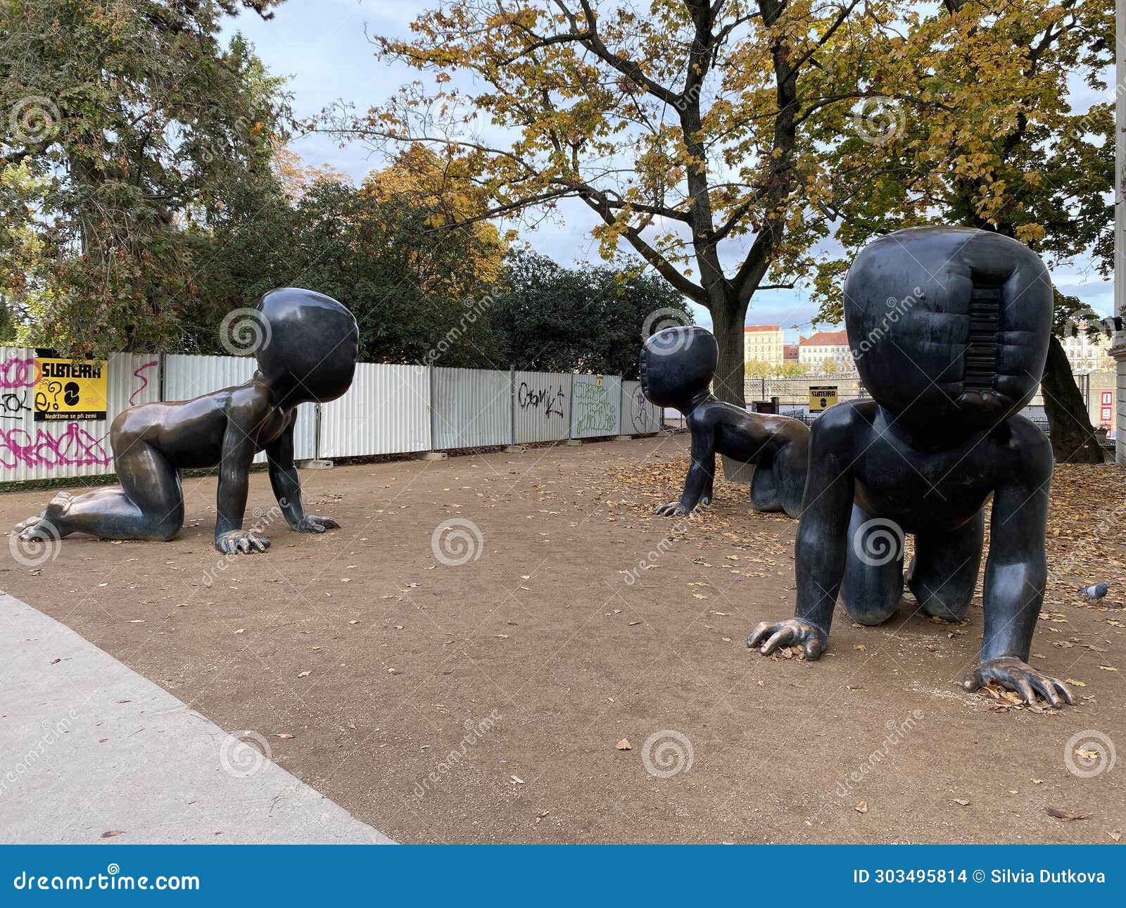 3 Statues of Babies in Prague, Czech Republic Editorial Stock Image ...