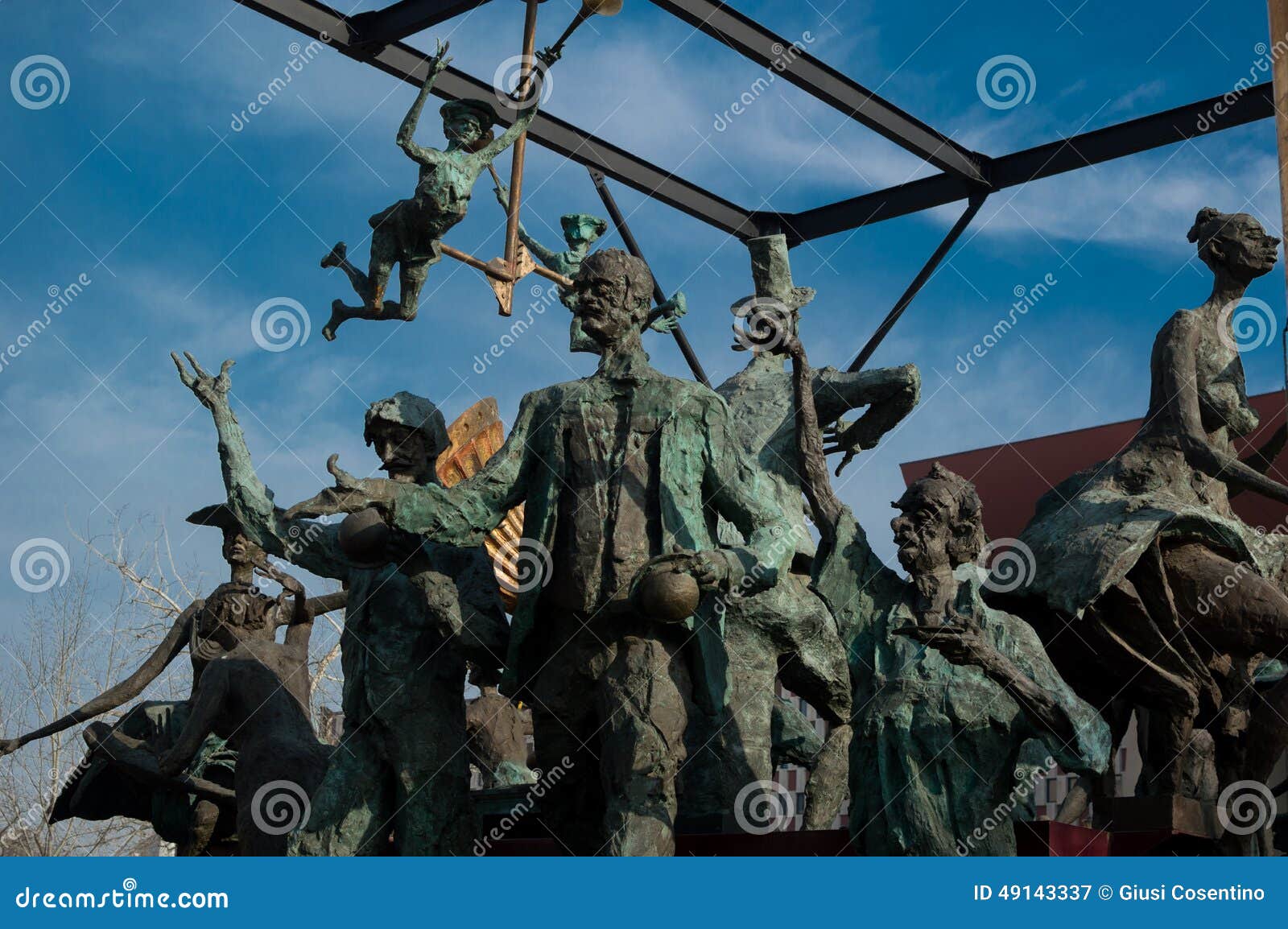 Statues of the Characters and Ion Luca Caragiale Editorial Photography ...