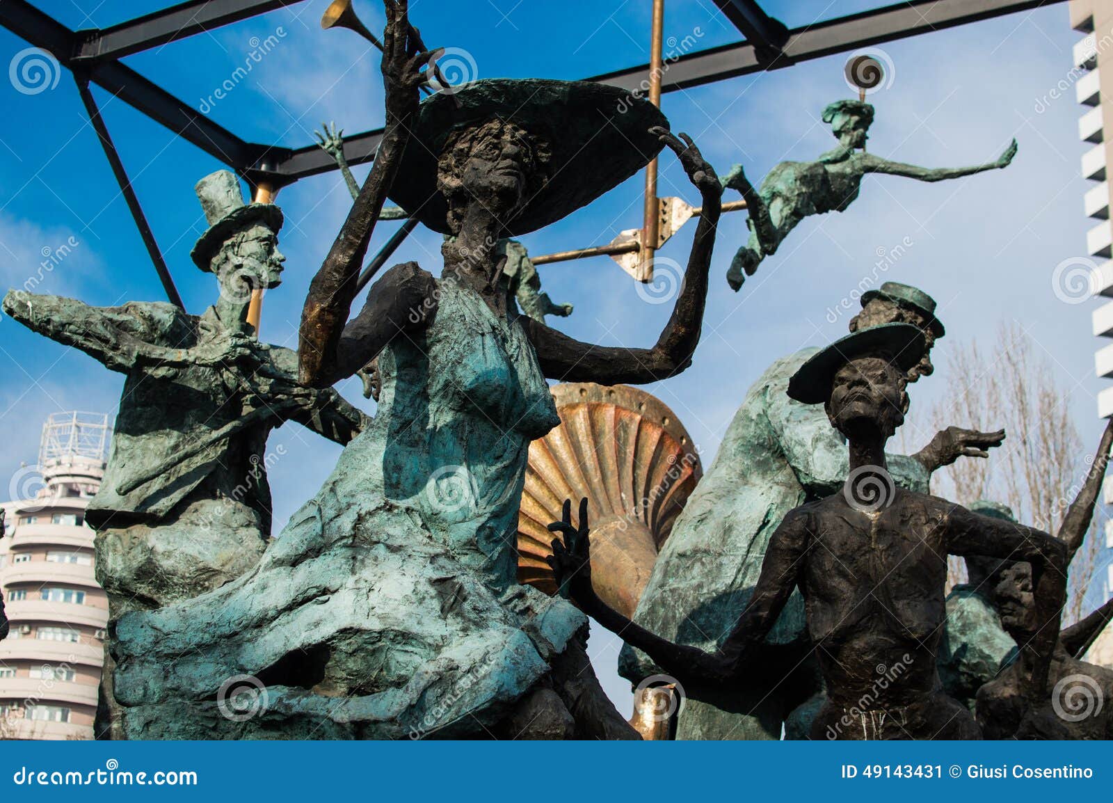 Statues of the Characters and Ion Luca Caragiale Editorial Photo ...