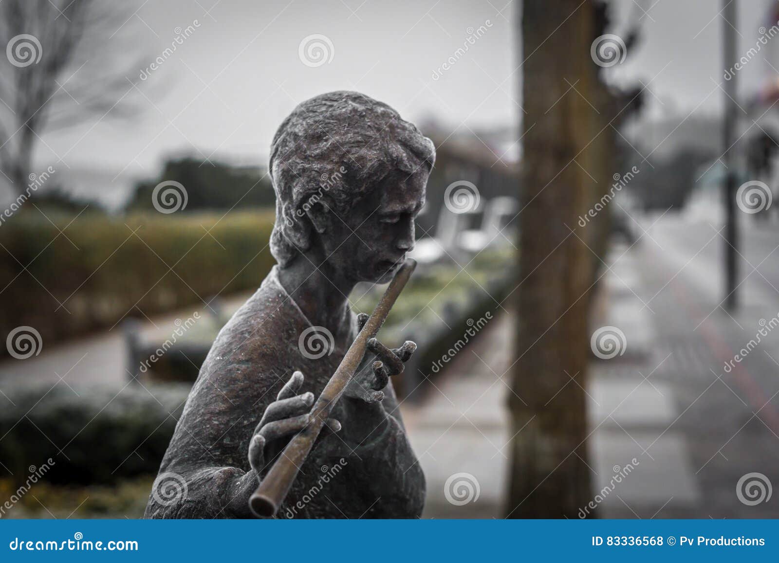 Statues of Children Playing Musical Instruments Stock Photo - Image of ...