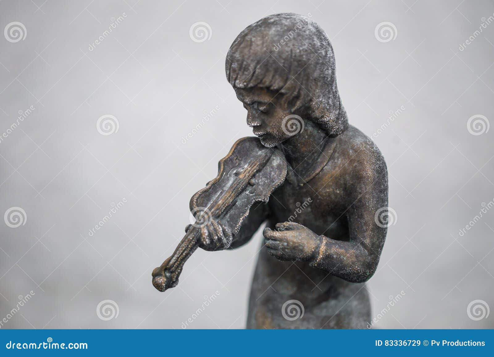Statues of Children Playing Musical Instruments Stock Image - Image of ...