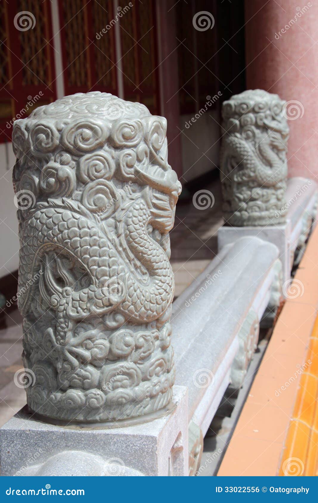 Statues in Chinese temple. stock photo. Image of faith - 33022556