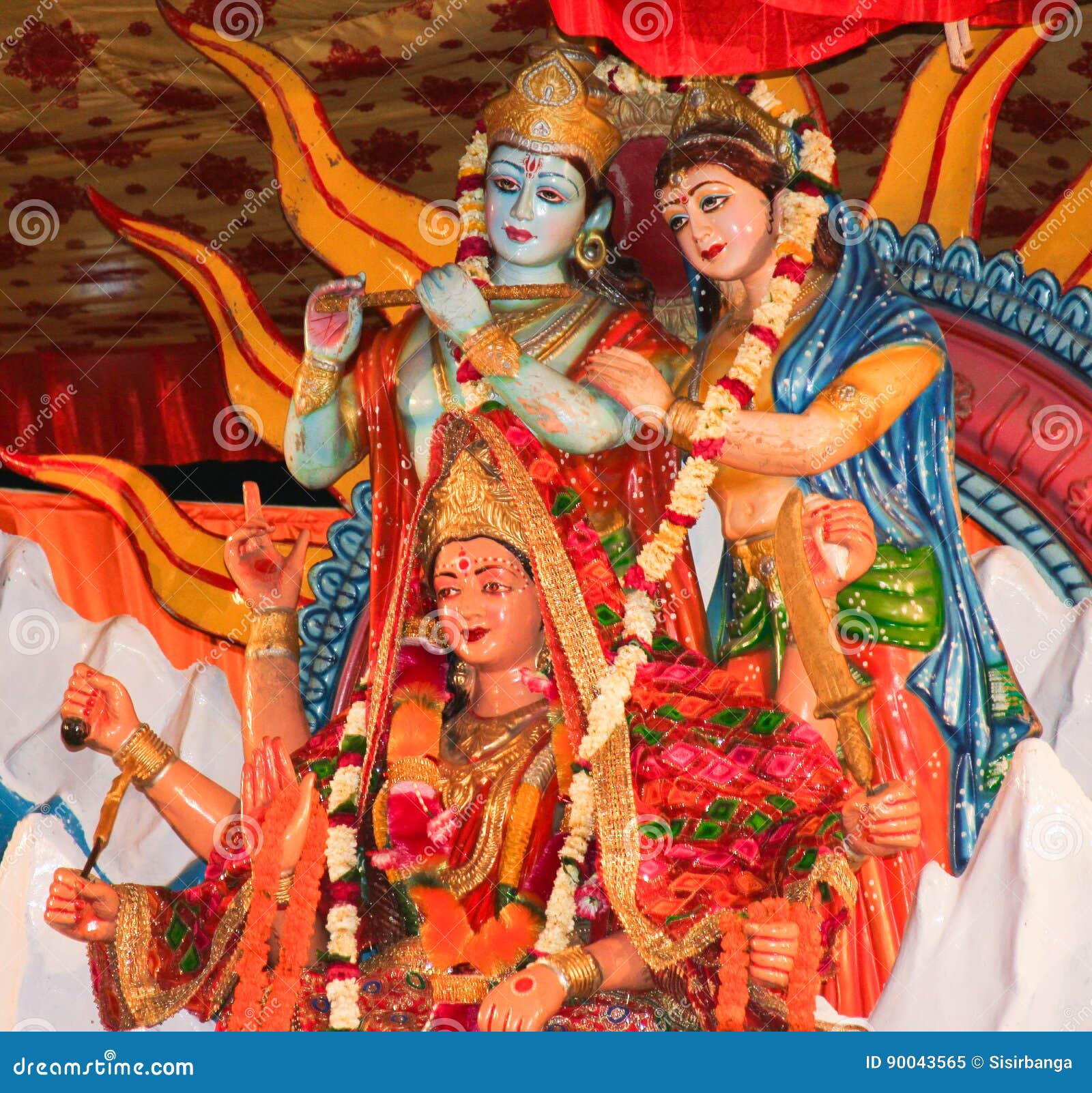 Statues De Dieu Et Des Déesses Indous Image éditorial - Image of ...