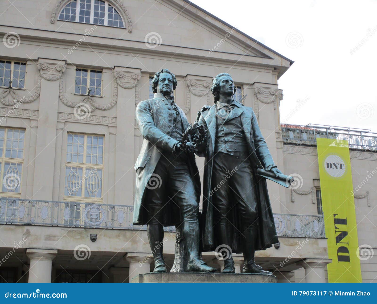 Statues of Goethe and Schiller Editorial Photography - Image of goethe ...