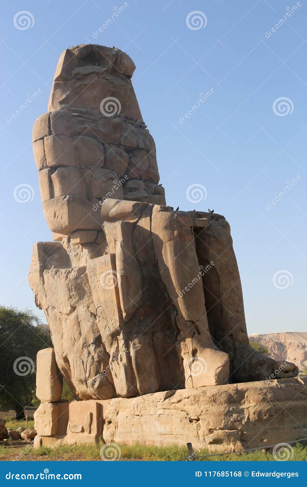 Statues of Memnon stock photo. Image of ethnic, grand - 117685168