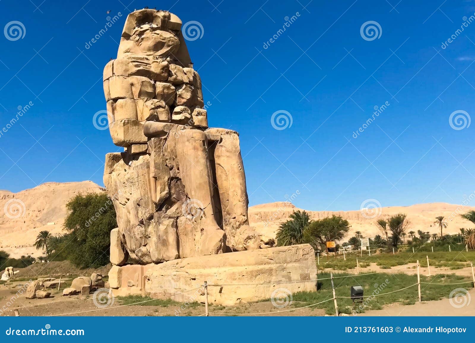 Statues of Other Egypt. with the Temple Monuments Megaliths Stock Image ...