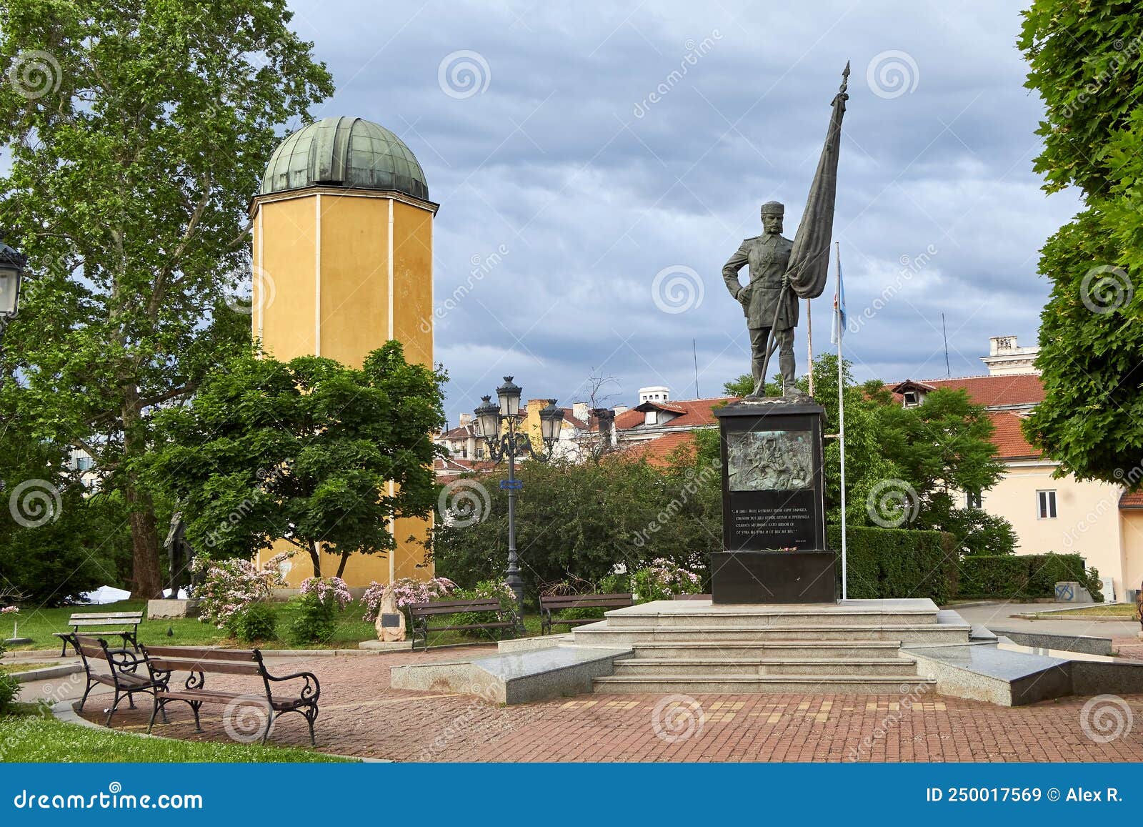 Statues in park in Sofia stock image. Image of stutues - 250017569