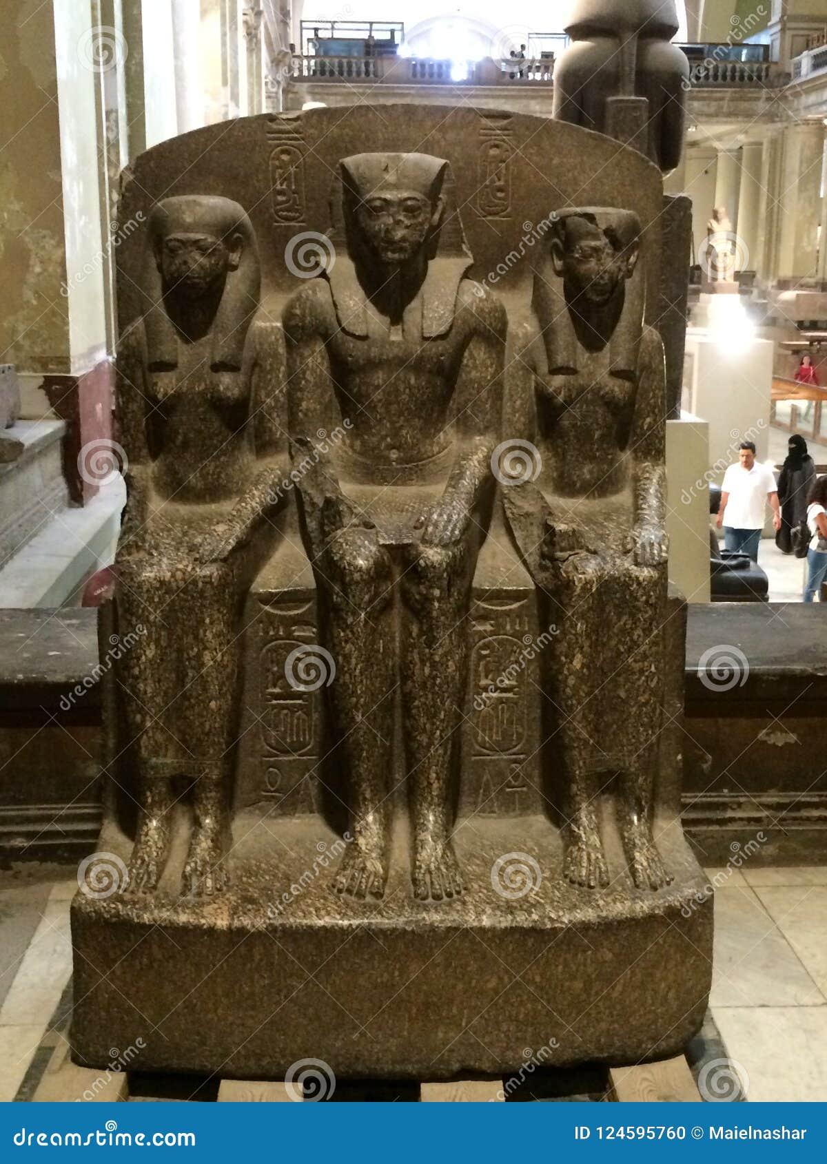 Statues Of Pharaohs In The Egyptian Museum Editorial Photo ...