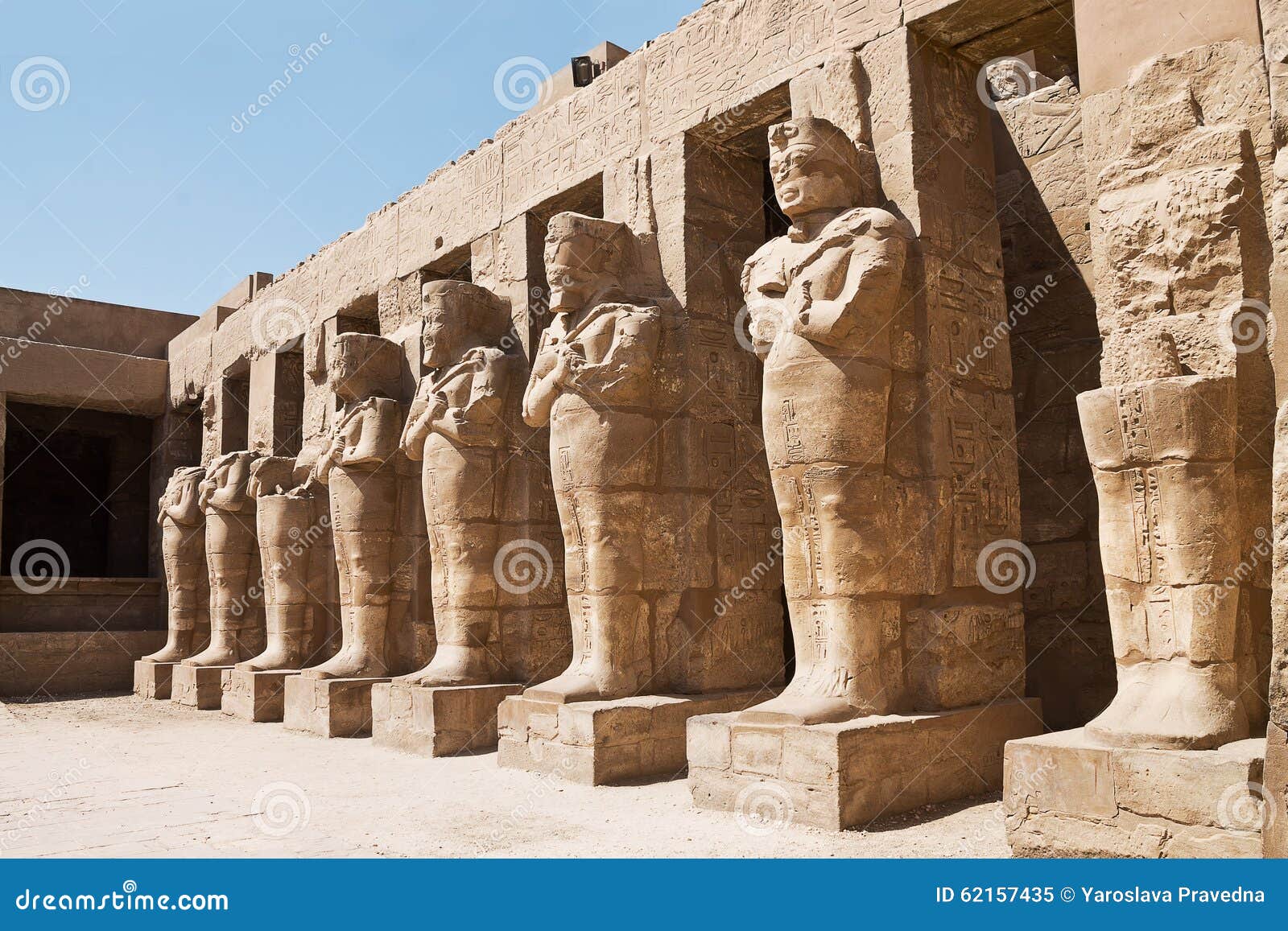 Statues of pharaohs stock image. Image of ancient, tourism - 62157435