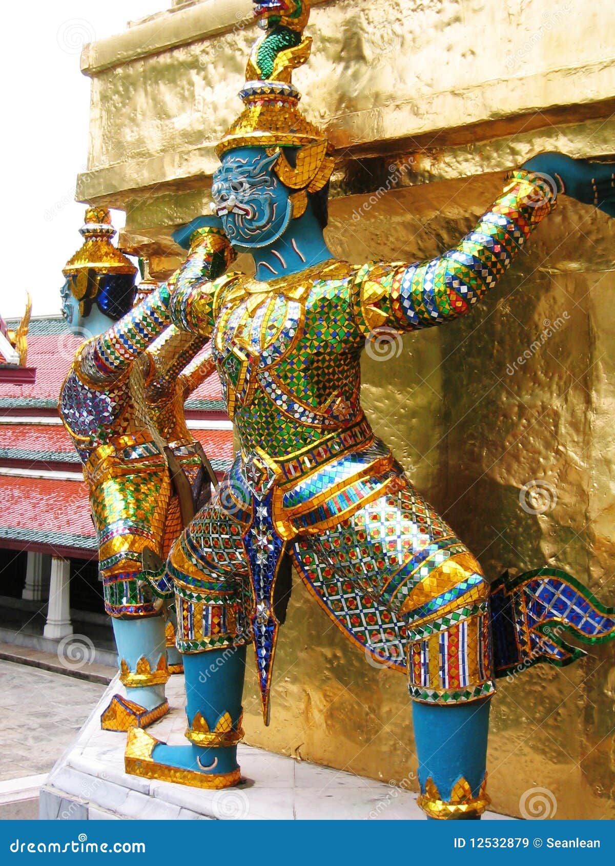 Statues of rakshas stock image. Image of guardians, majestic - 12532879