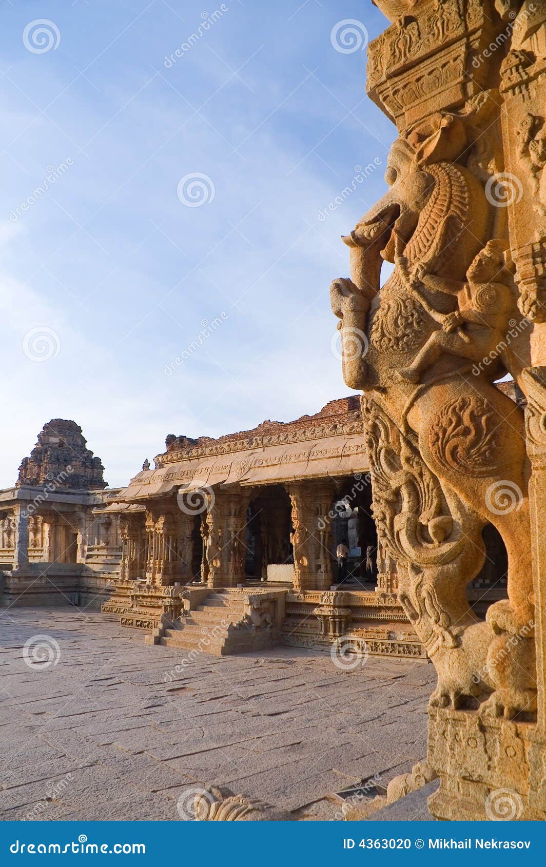Statues of Vitthala temple stock photo. Image of ancient - 4363020