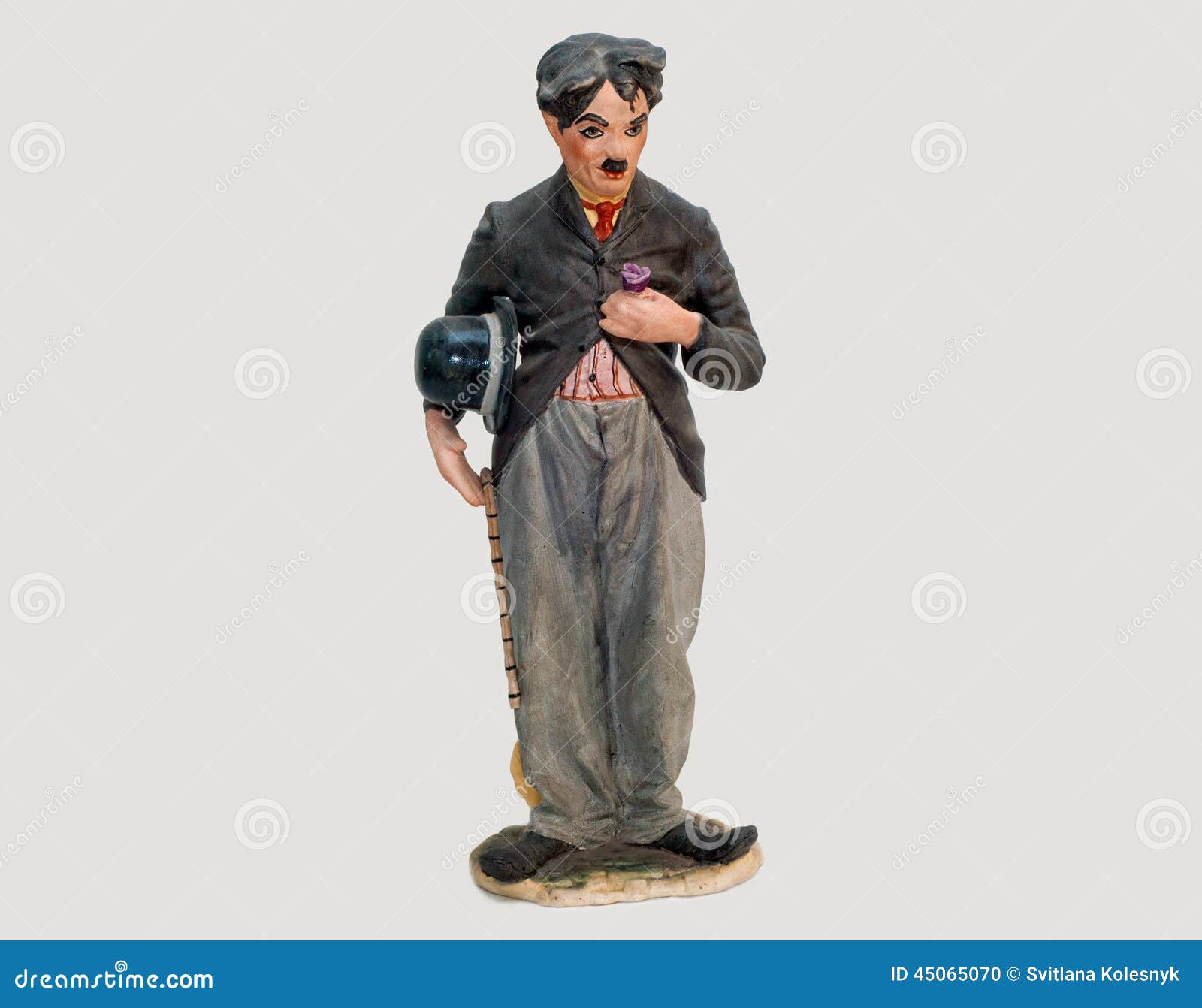 Statuette of Charlie Chaplin Stock Photo - Image of sculpture, figure ...