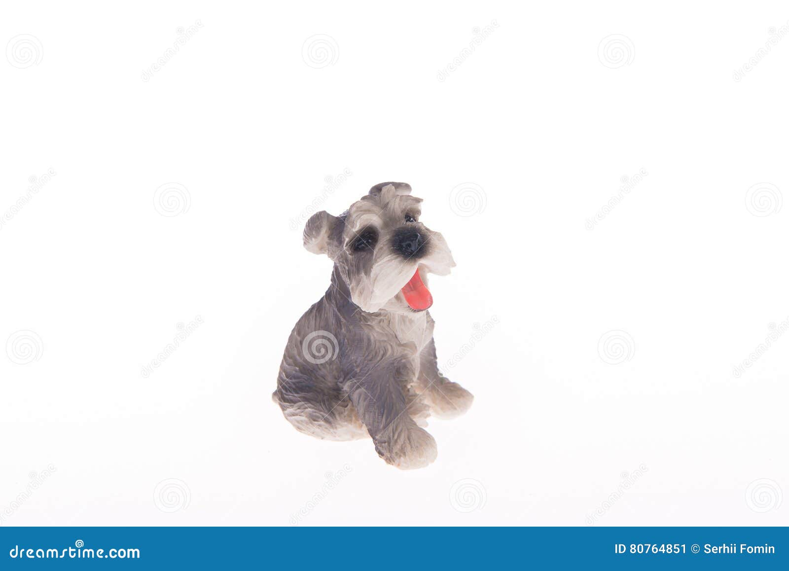 Statuette devoted dog stock image. Image of color, blue - 80764851
