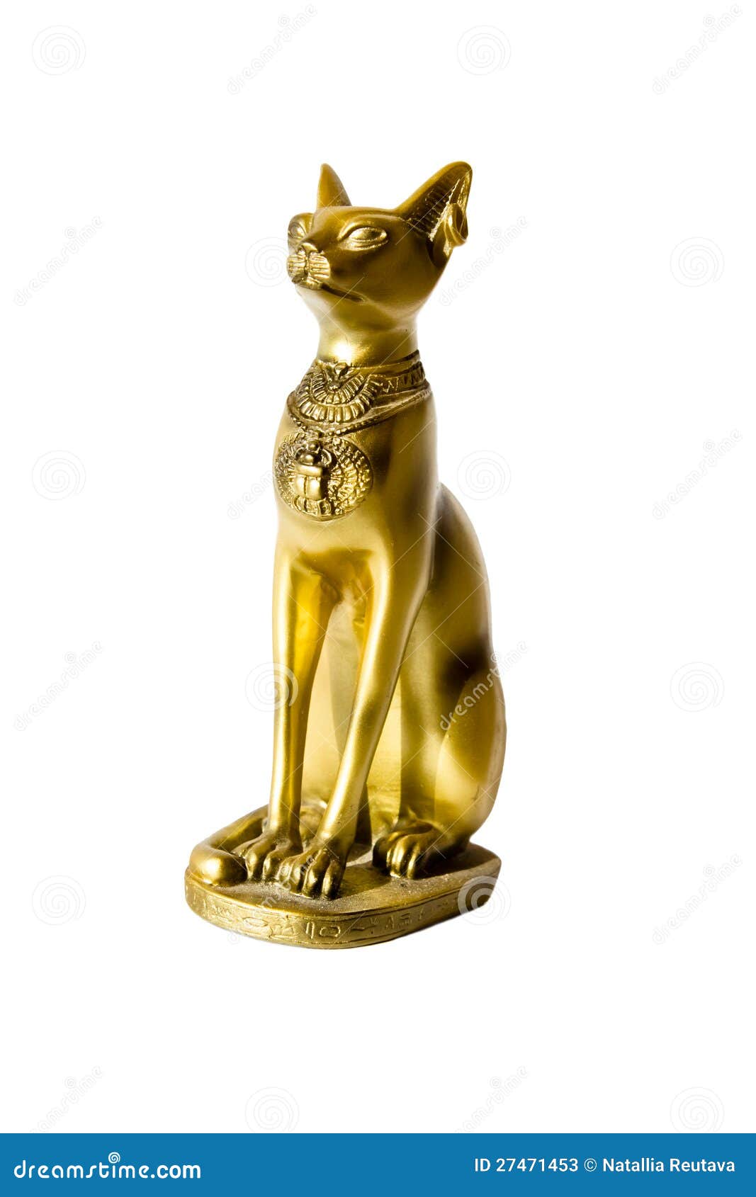 Statuette of Egypt Goddess Bastet Stock Image - Image of statuette ...