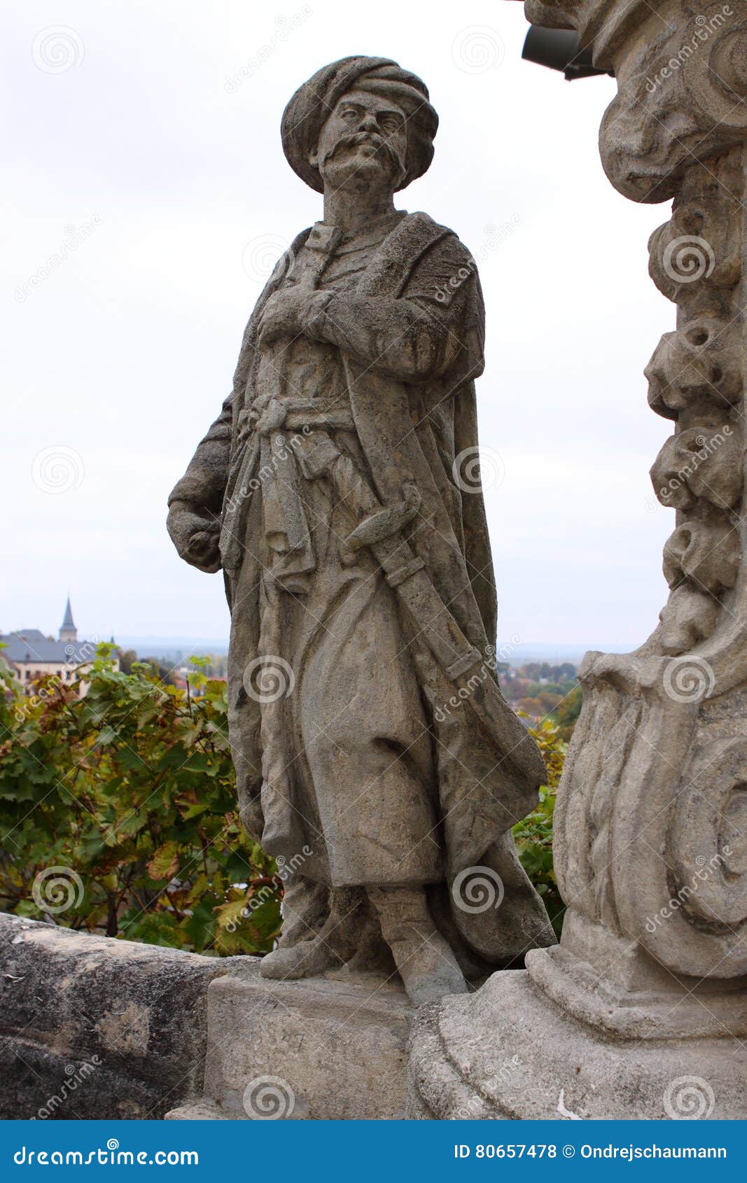 Statuette of the Historic Turkish Soldier Stock Photo - Image of sword ...