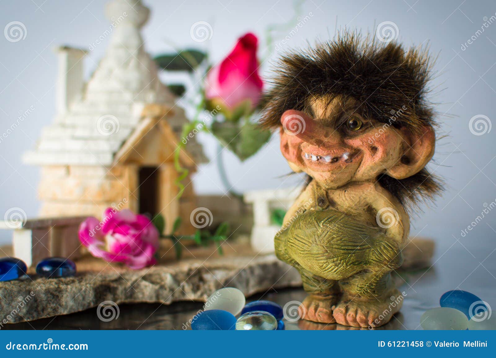 Statuette of a Norwegian Troll Stock Photo - Image of still, portrait ...