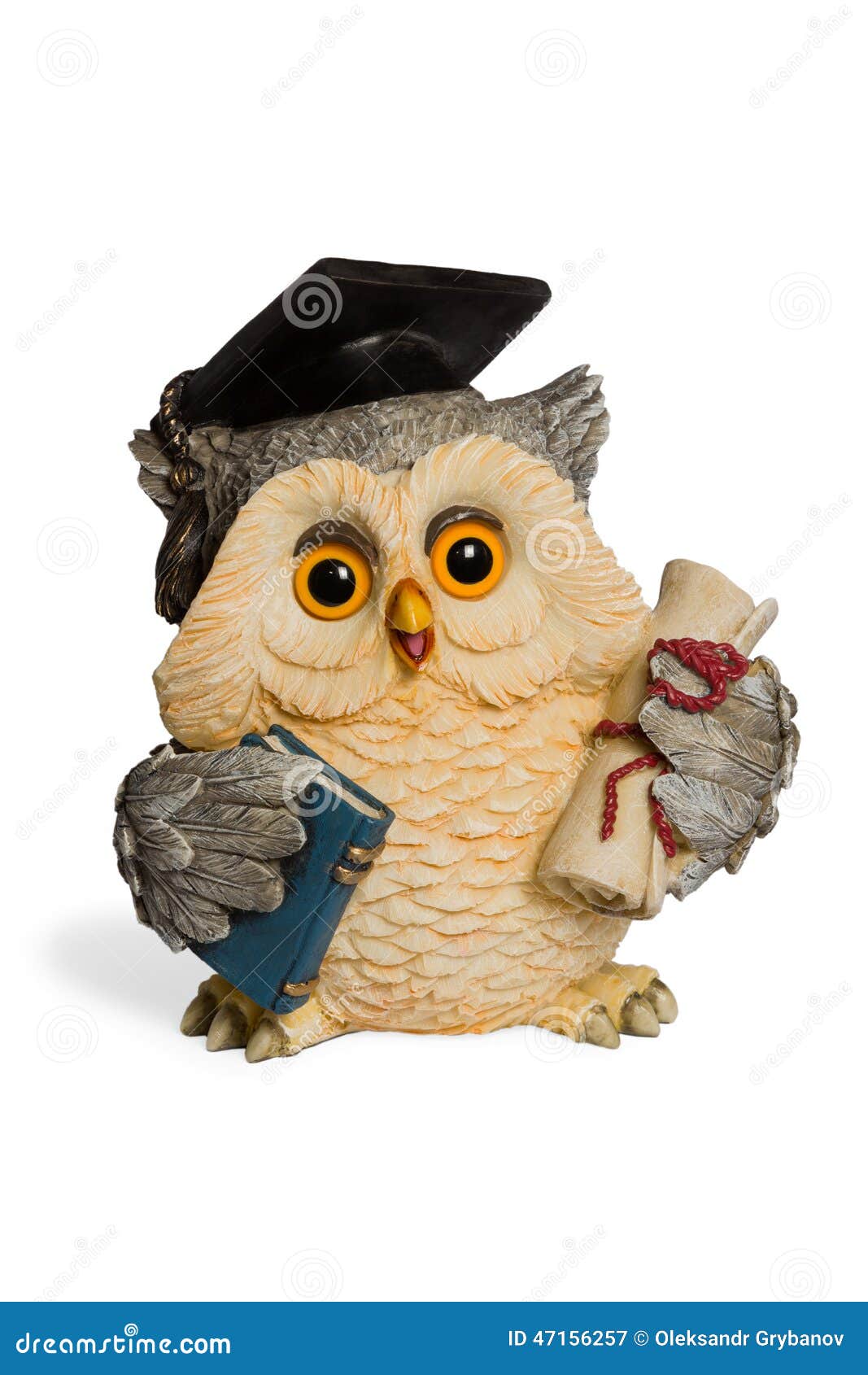 Statuette Owl Symbol of Knowledge Stock Image - Image of headdress ...
