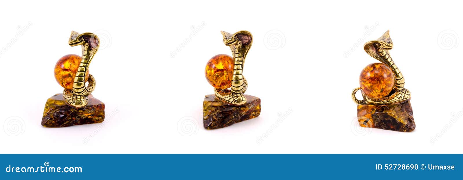Statuette of the Snake with Amber Stock Photo - Image of entomologist ...