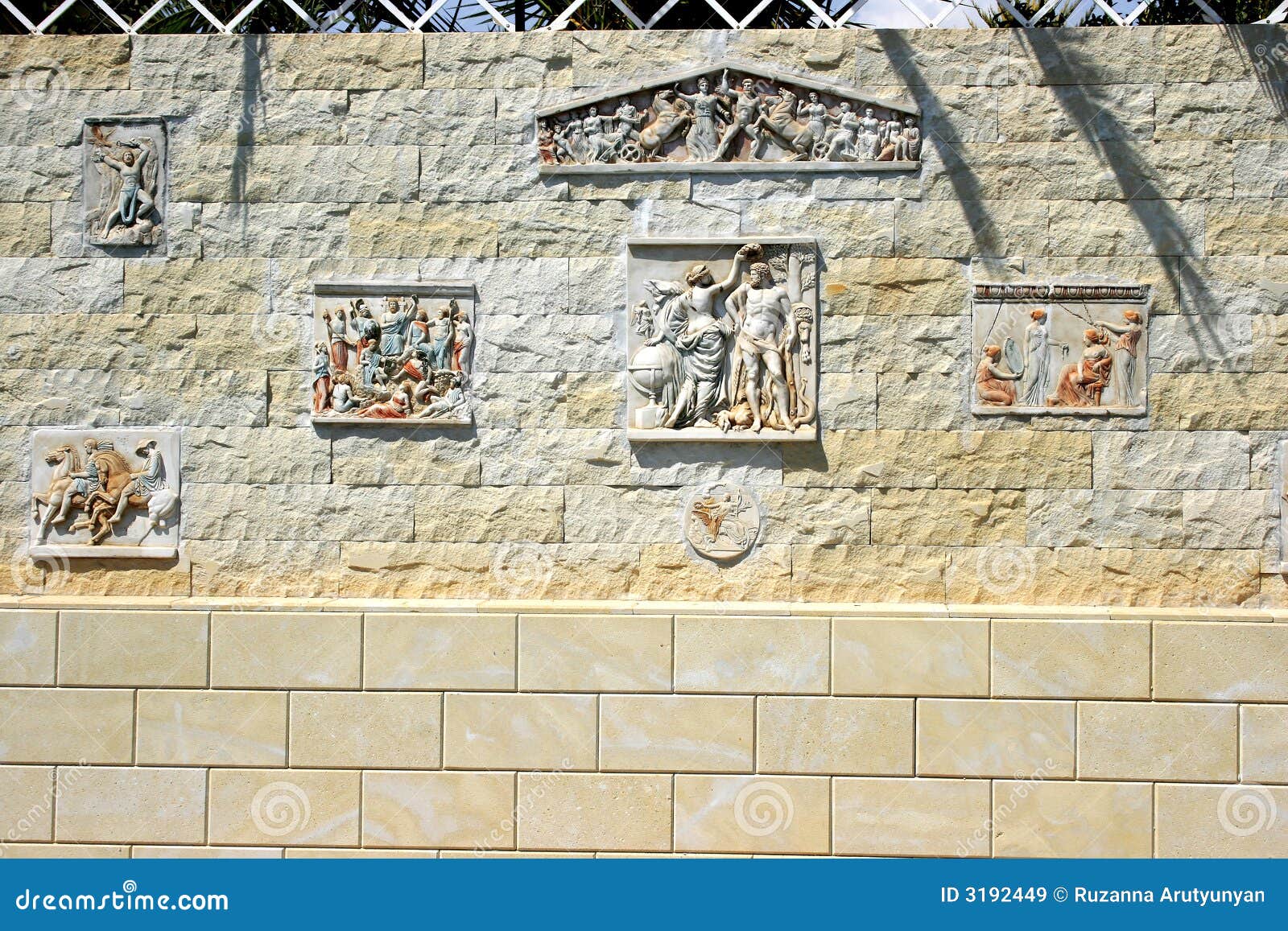 Statuettes Of Fantastic Animals Decorate The Ridgepole Of The Roof Of A ...