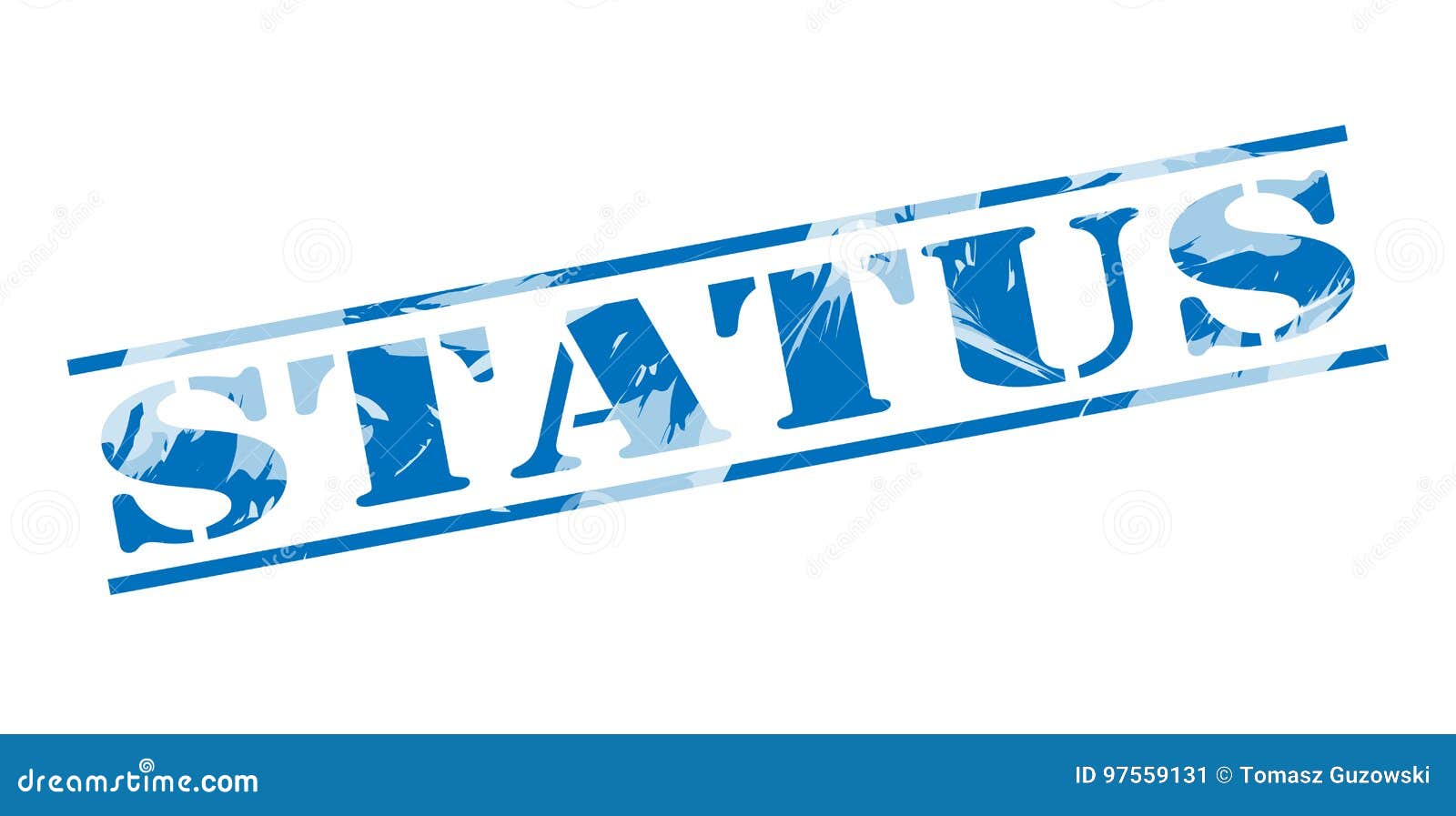 Status blue stamp stock illustration. Illustration of texture - 97559131