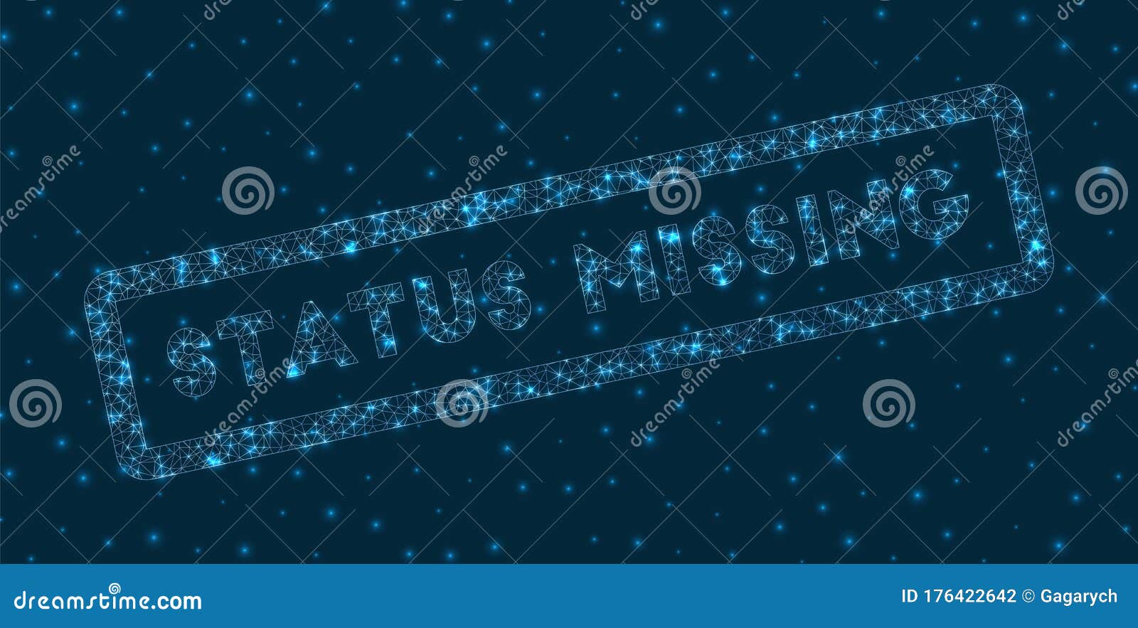 Status Missing Word in Digital Style. Stock Vector - Illustration of ...