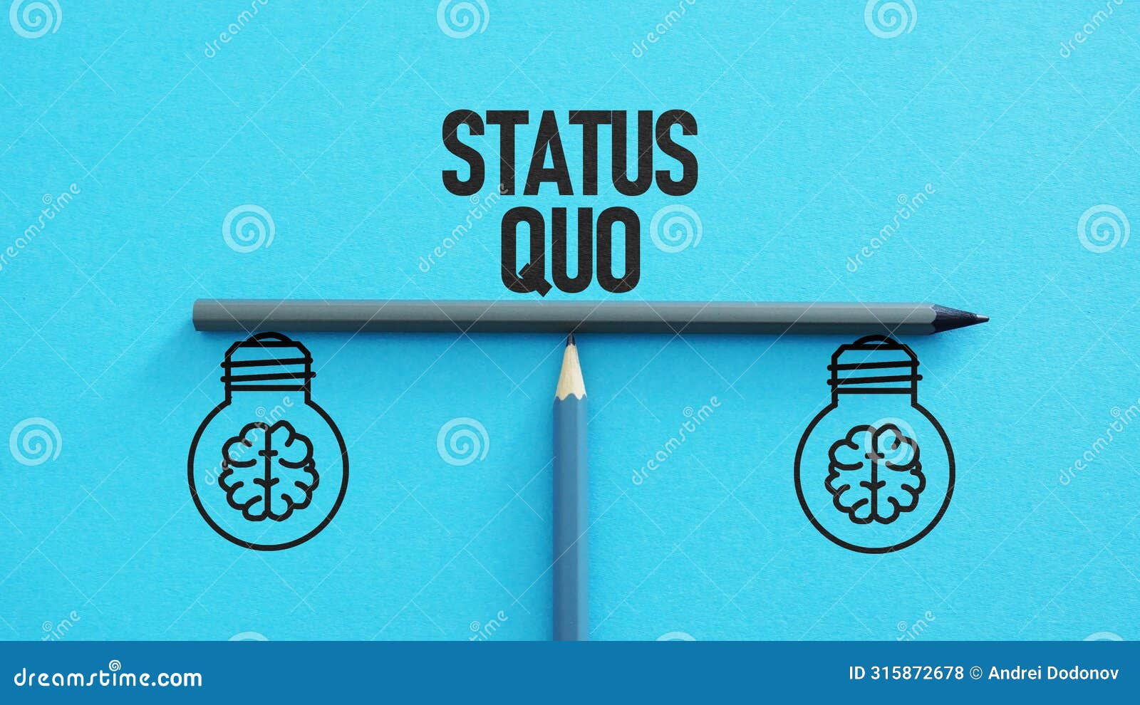 Status Quo is Shown Using the Text Stock Photo - Image of communication ...