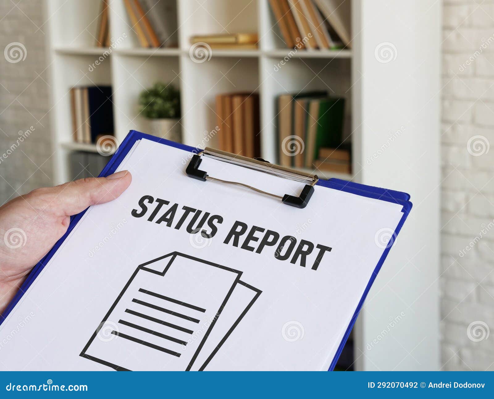 Status Report is Shown Using the Text Stock Photo - Image of report ...