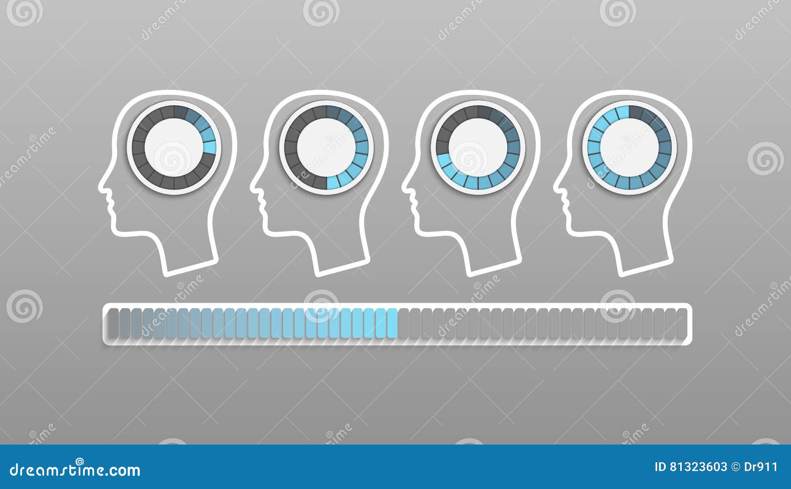 Status of thinking stock vector. Illustration of icon - 81323603