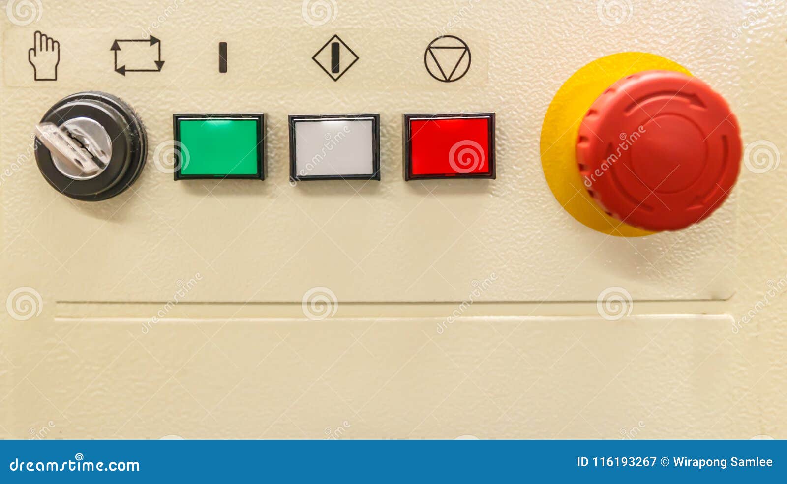 Status Warning Light for Electrical Control Cabinet Stock Image - Image ...