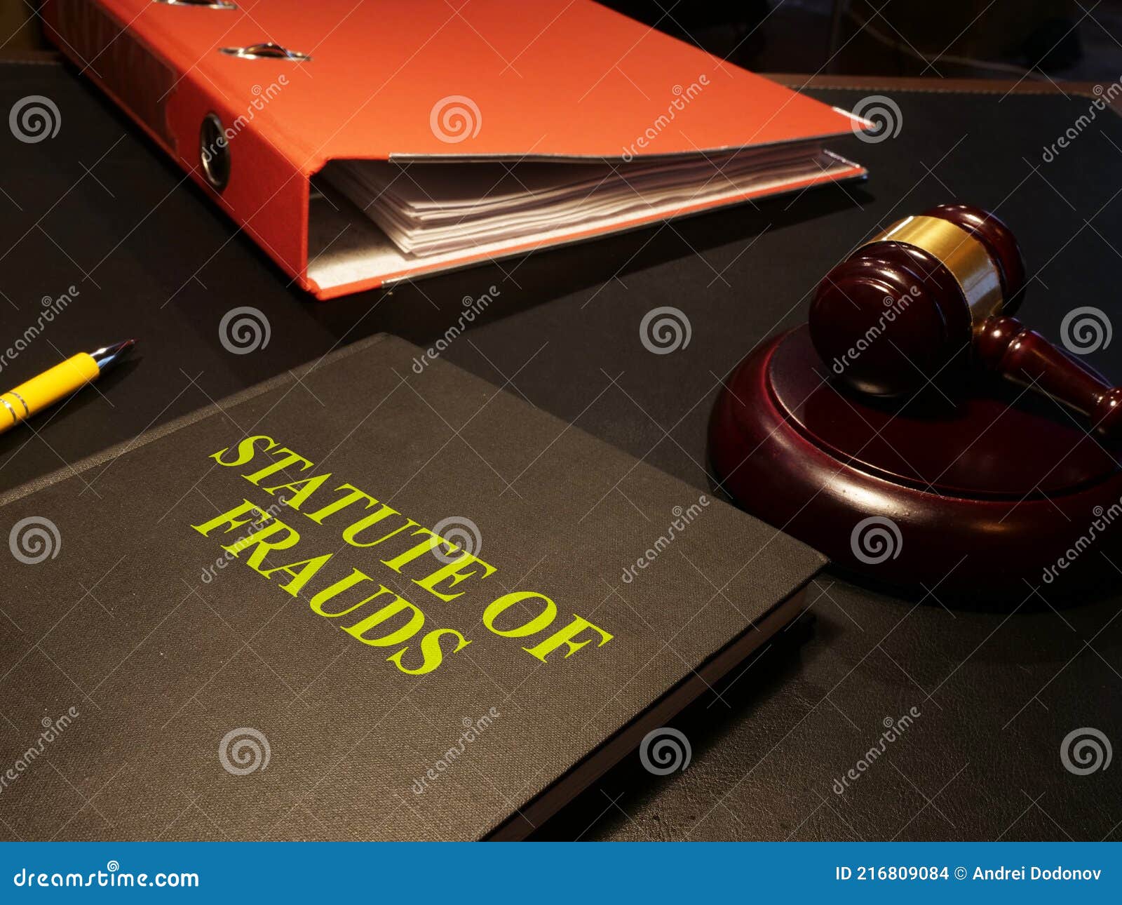 Statute of Frauds is Shown on the Photo Using the Text Stock Photo ...
