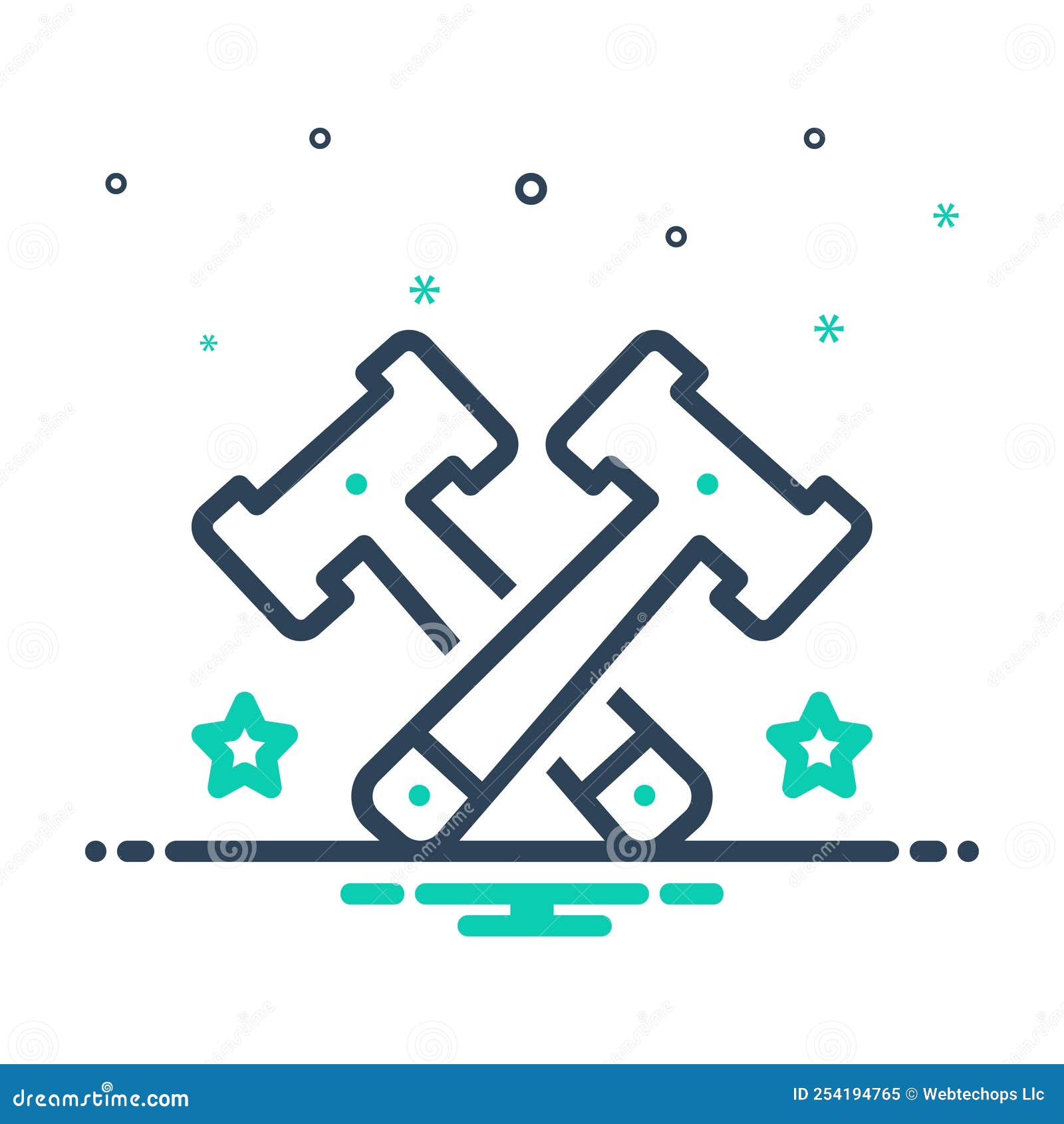 Mix Icon for Statute, Law and Enactment Stock Vector - Illustration of ...