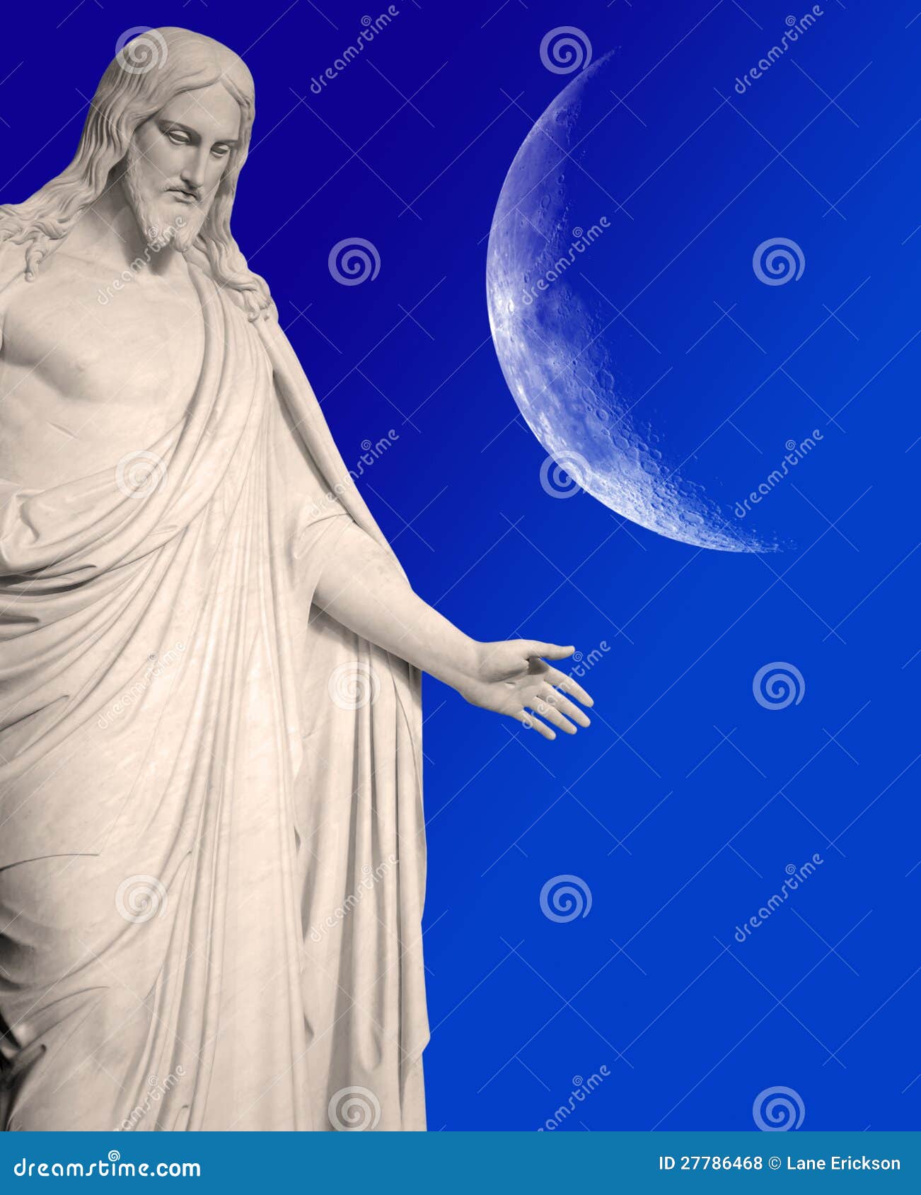 Staty av den Jesus Kristus arkivfoto. Bild av kronärtskockan - 27786468