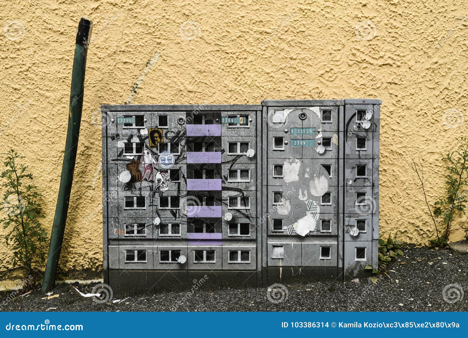 Stavanger, Norway, July 26, 2017: Graffiti on the Electric Box I ...
